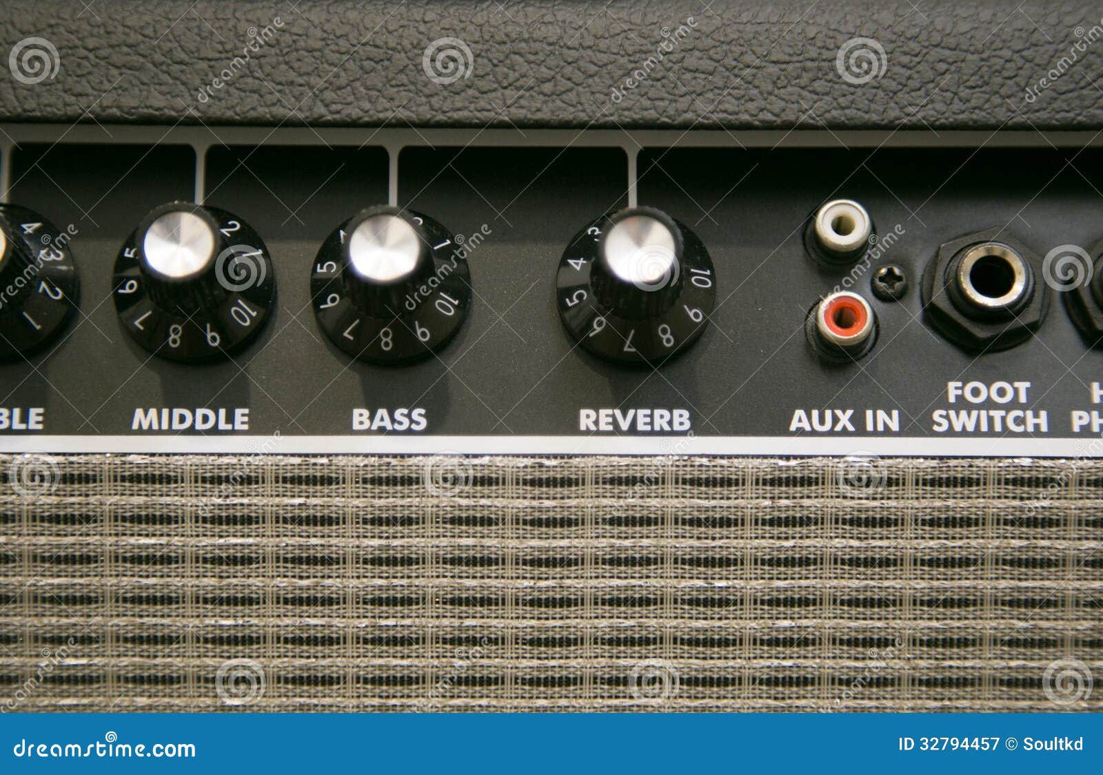Amplifier button stock image. Image of bass, booster - 32794457