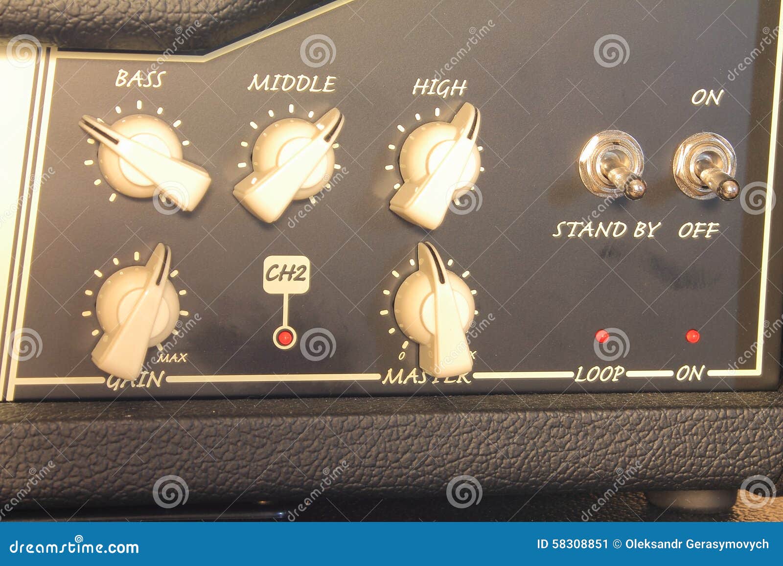 Amplifier stock image. Image of mixer, panel, bass, music - 58308851