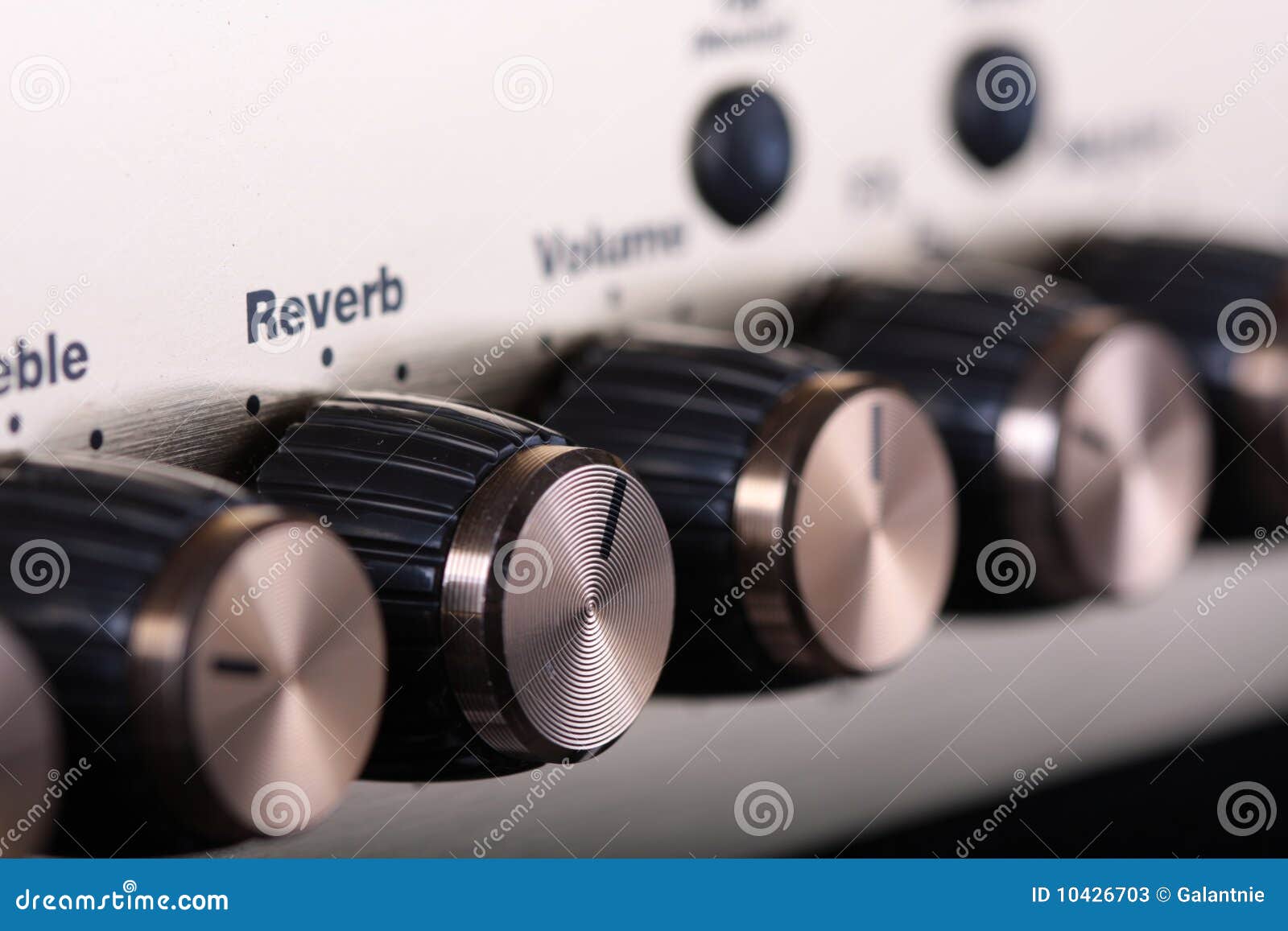 Amplifier controls stock image. Image of professional - 10426703
