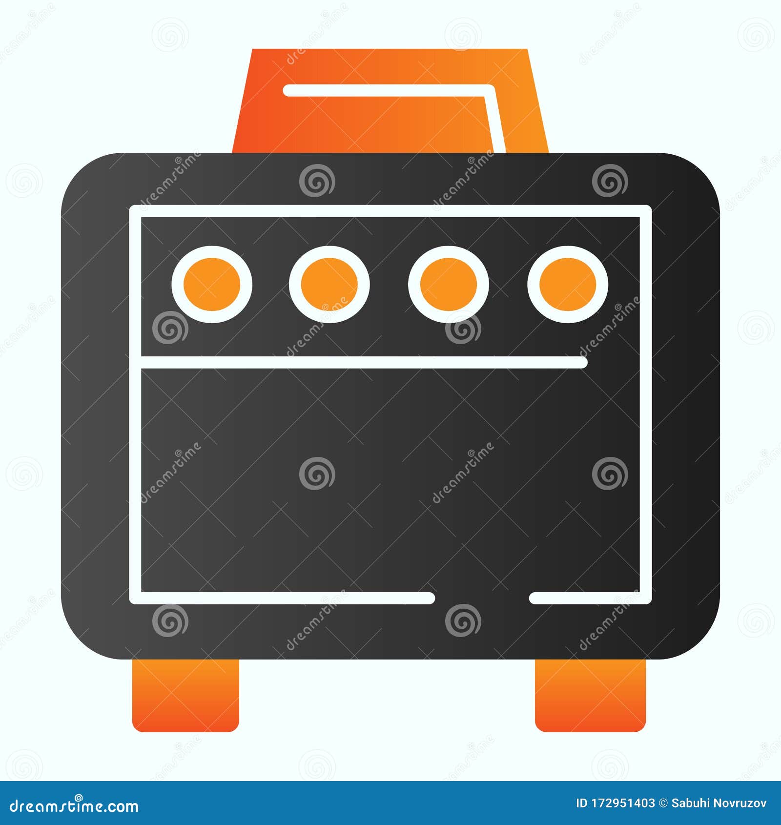 Amplifier Flat Icon. Sound Amplifier Vector Illustration Isolated on ...