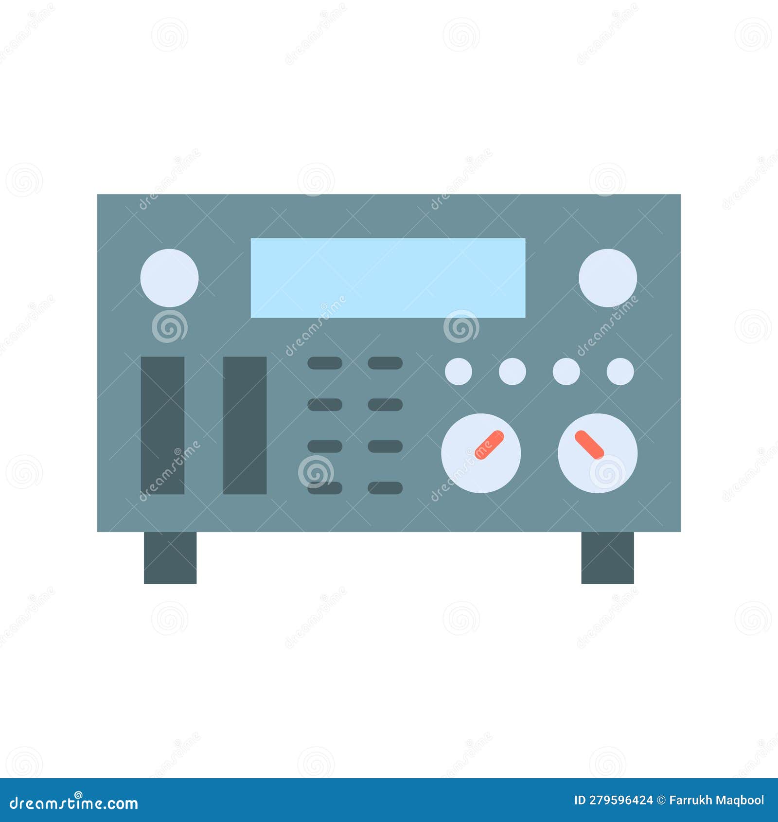 Amplifier Icon Or Logo In Pastel Color Vector Illustration ...