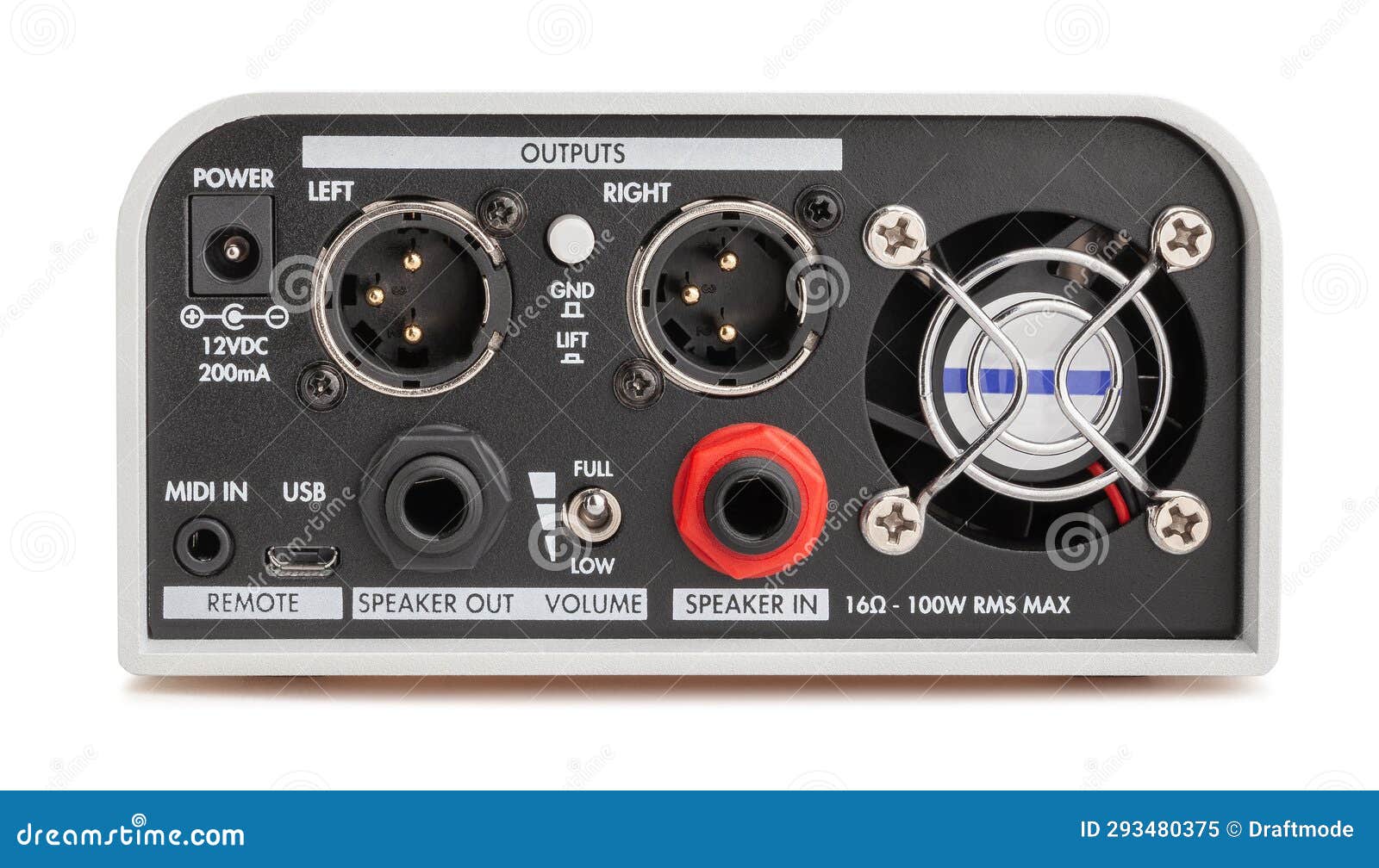 Amplifier load box stock image. Image of music, record - 293480375