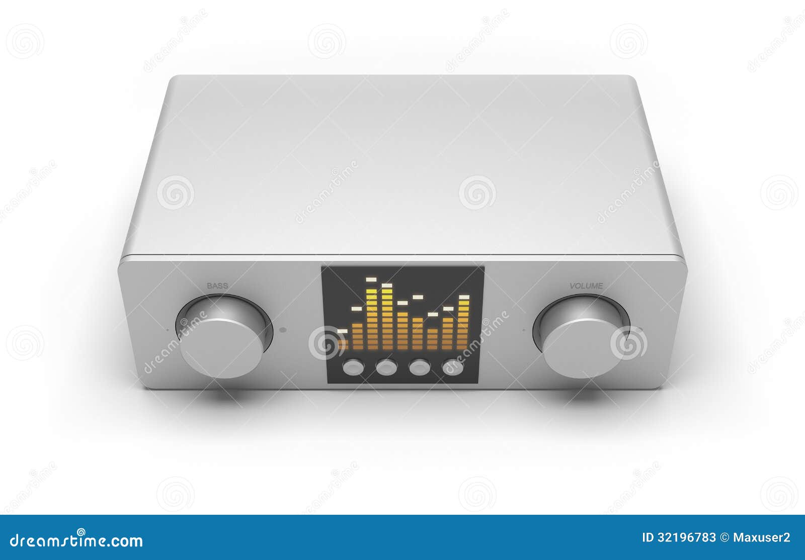 Amplifier/receiver stock illustration. Illustration of monitor - 32196783
