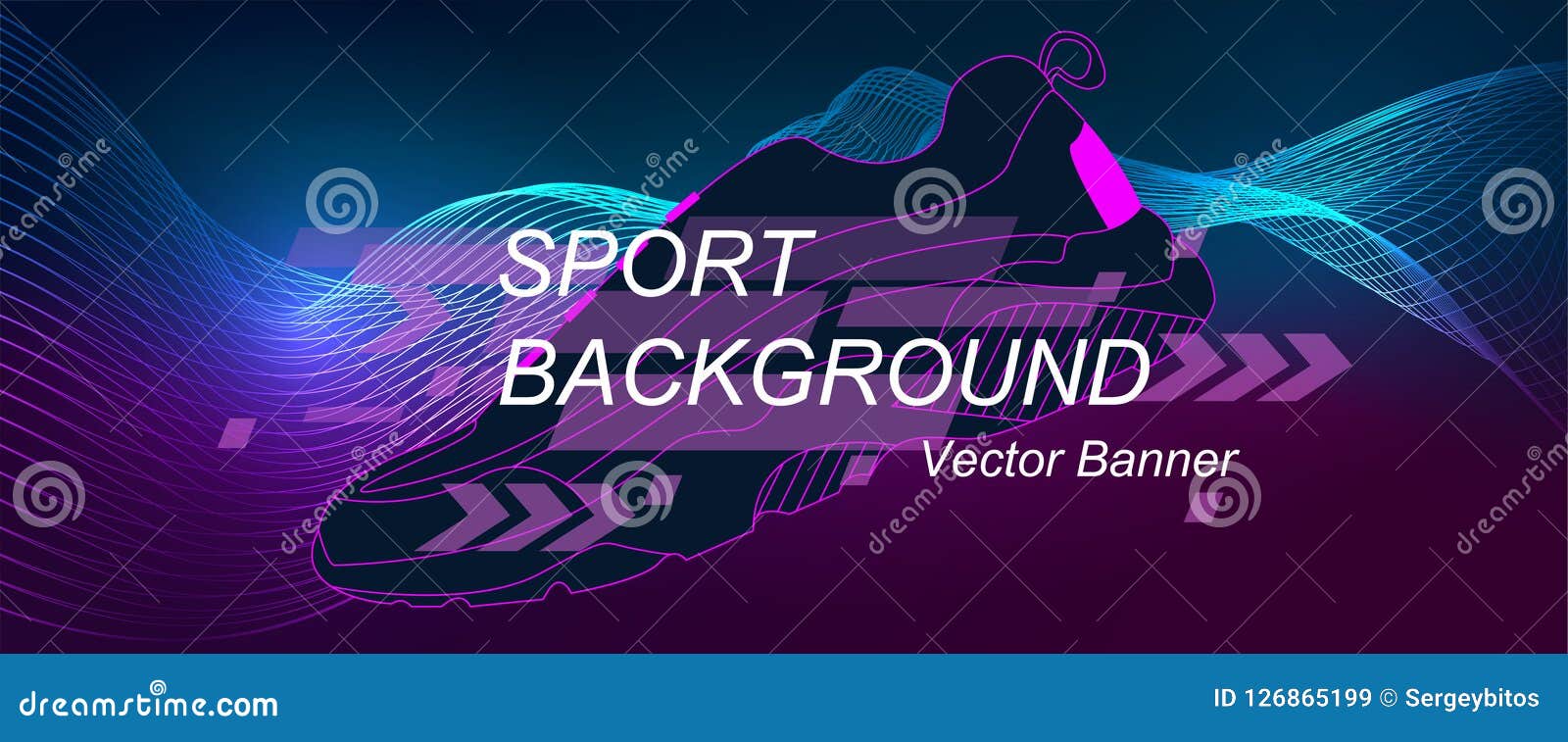 Amplitude Abstract Background with a Colored Dynamic Waves Stock Vector ...