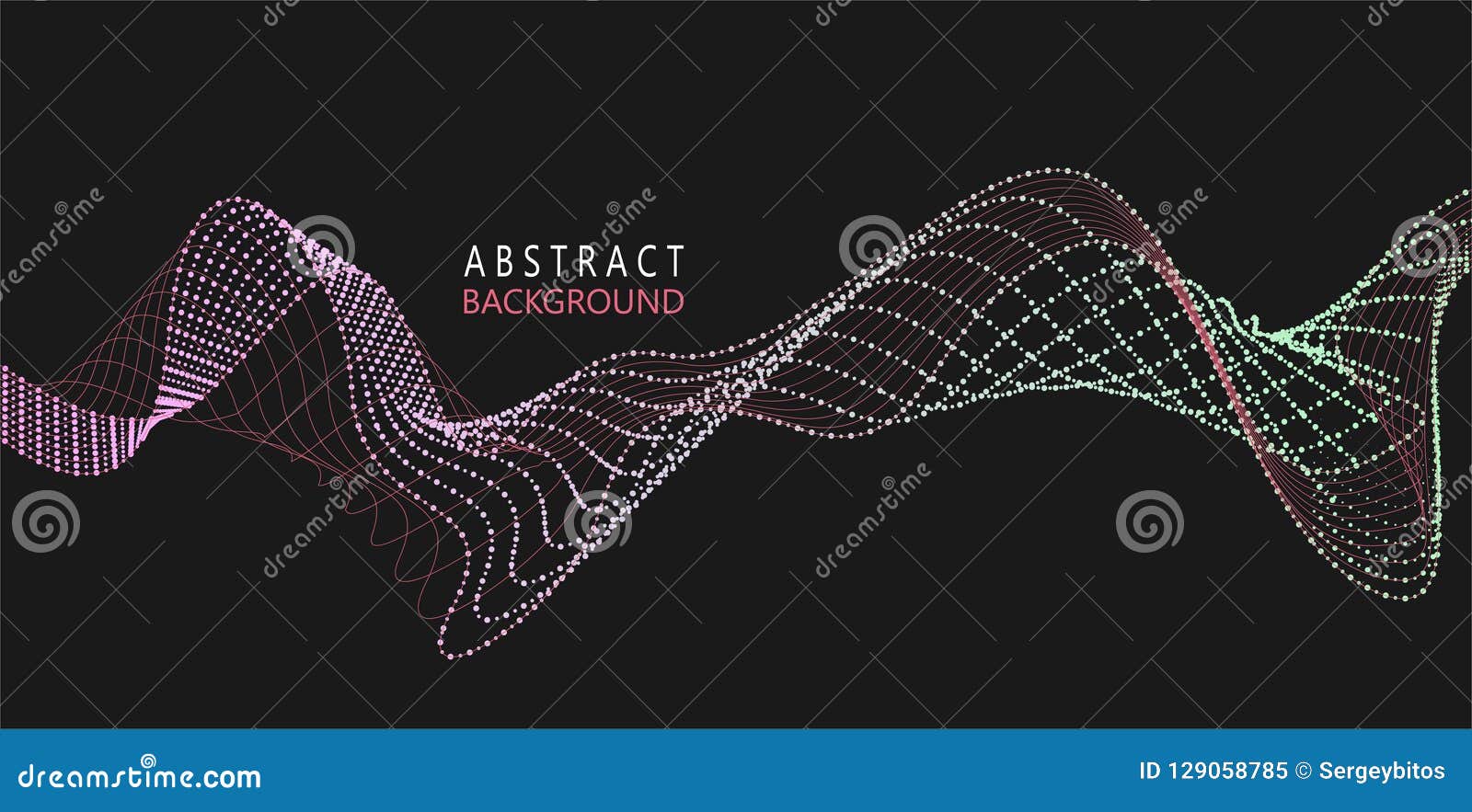 Amplitude Abstract Background with a Colored Dynamic Waves Stock Vector ...