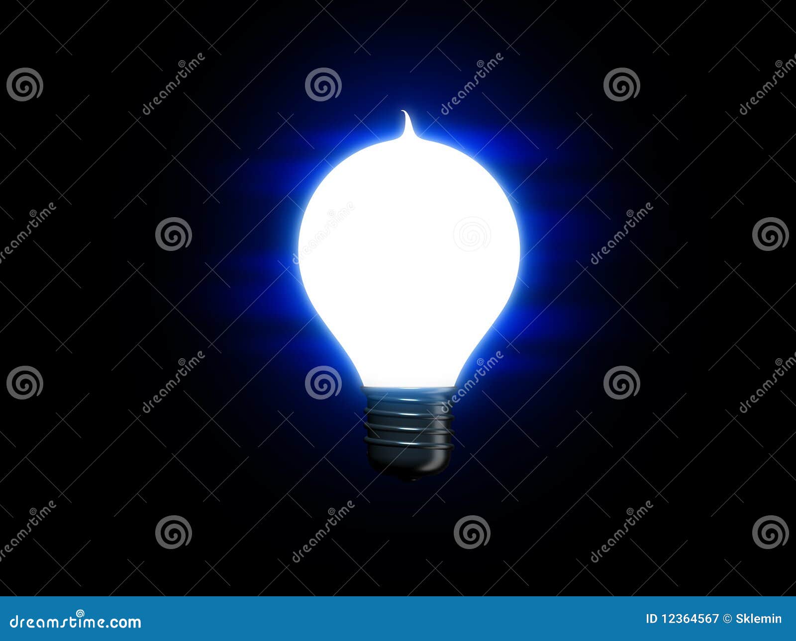 Ampoule illustration stock. Illustration du énergie, particules - 12364567