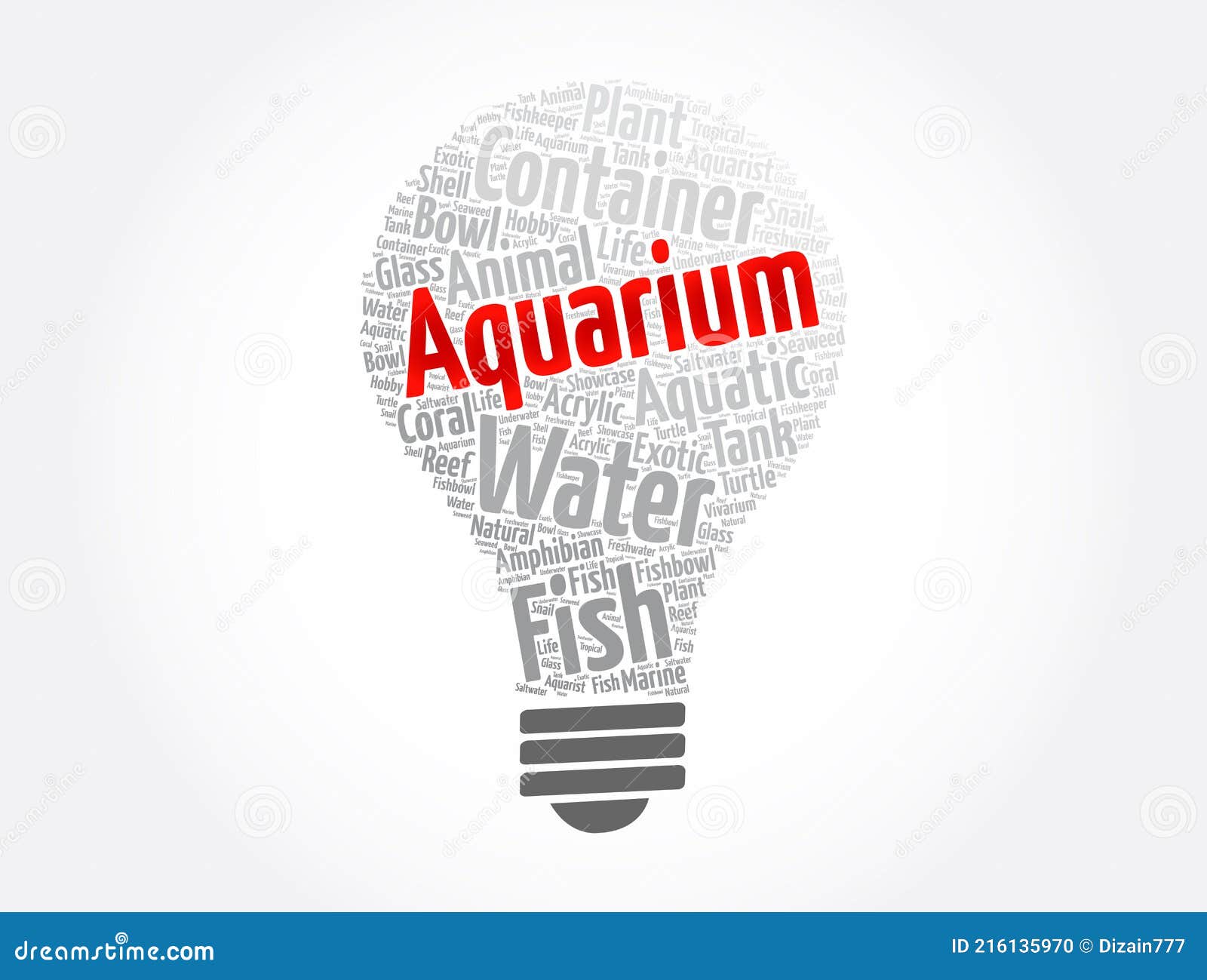 Ampoule Aquarium Word Cloud Concept Fond Illustration Stock ...