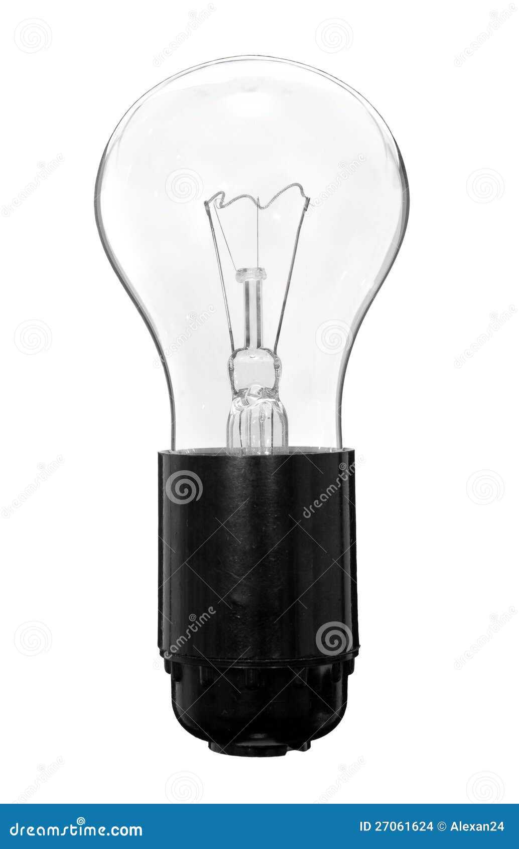 Ampoule dans le plot photo stock. Image du technologie - 27061624