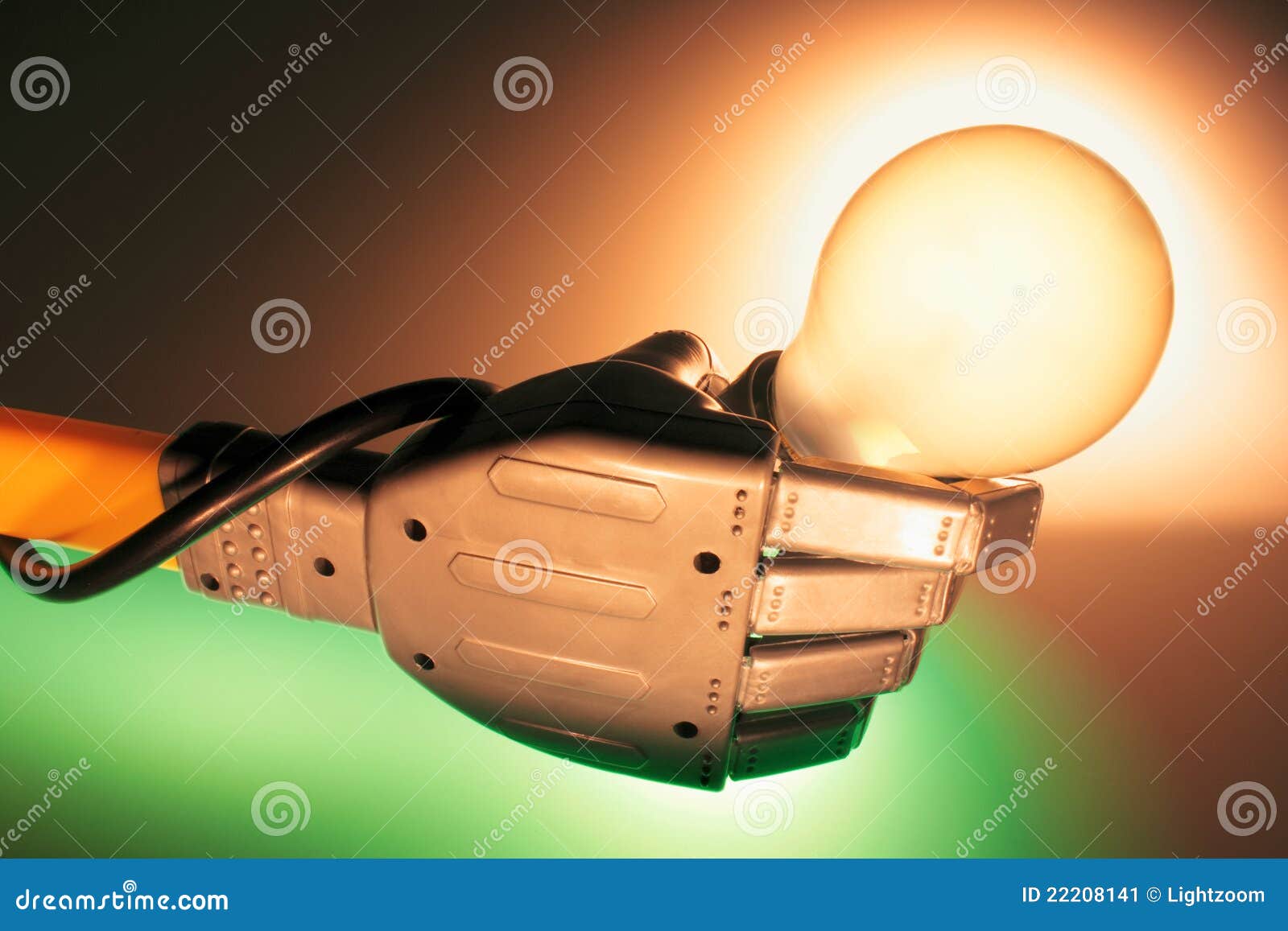 Ampoule Robotique De Fixation De Main Image stock - Image du lumière ...