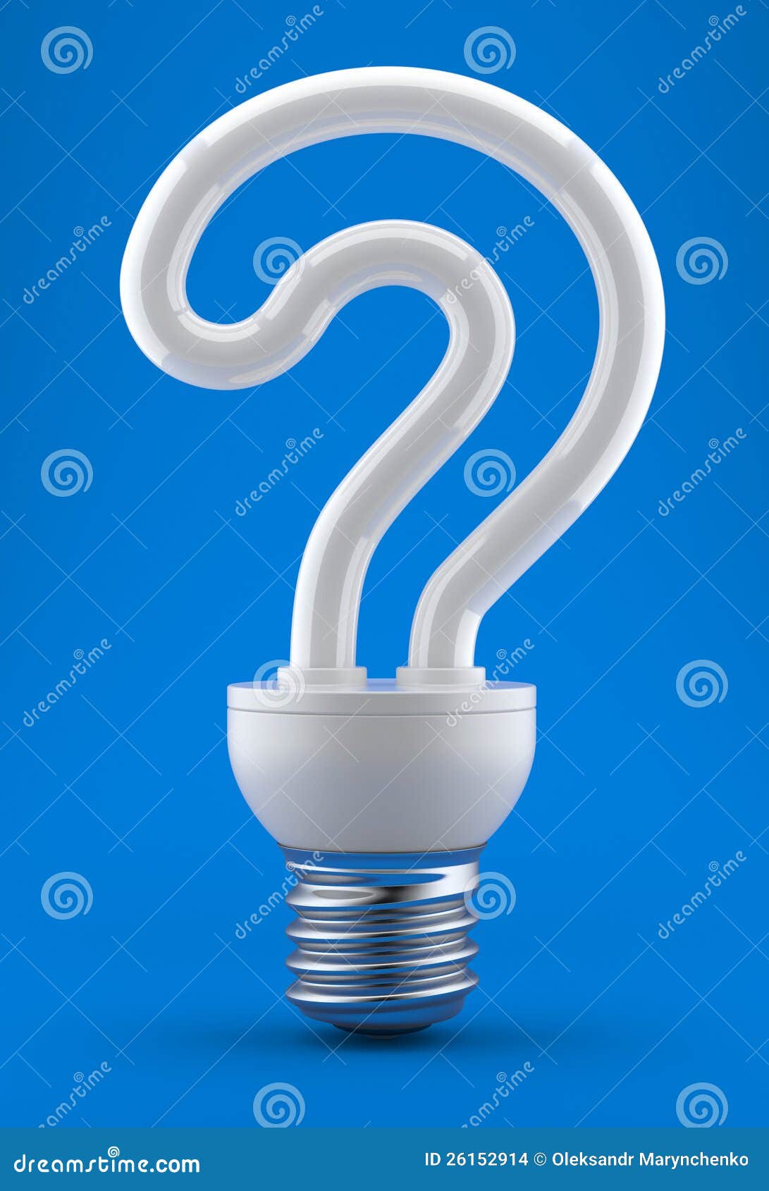 Ampoule Sous Forme De Point D'interrogation Illustration Stock ... Ampoule Sous Forme De Point D'interrogation Illustration Stock ...
