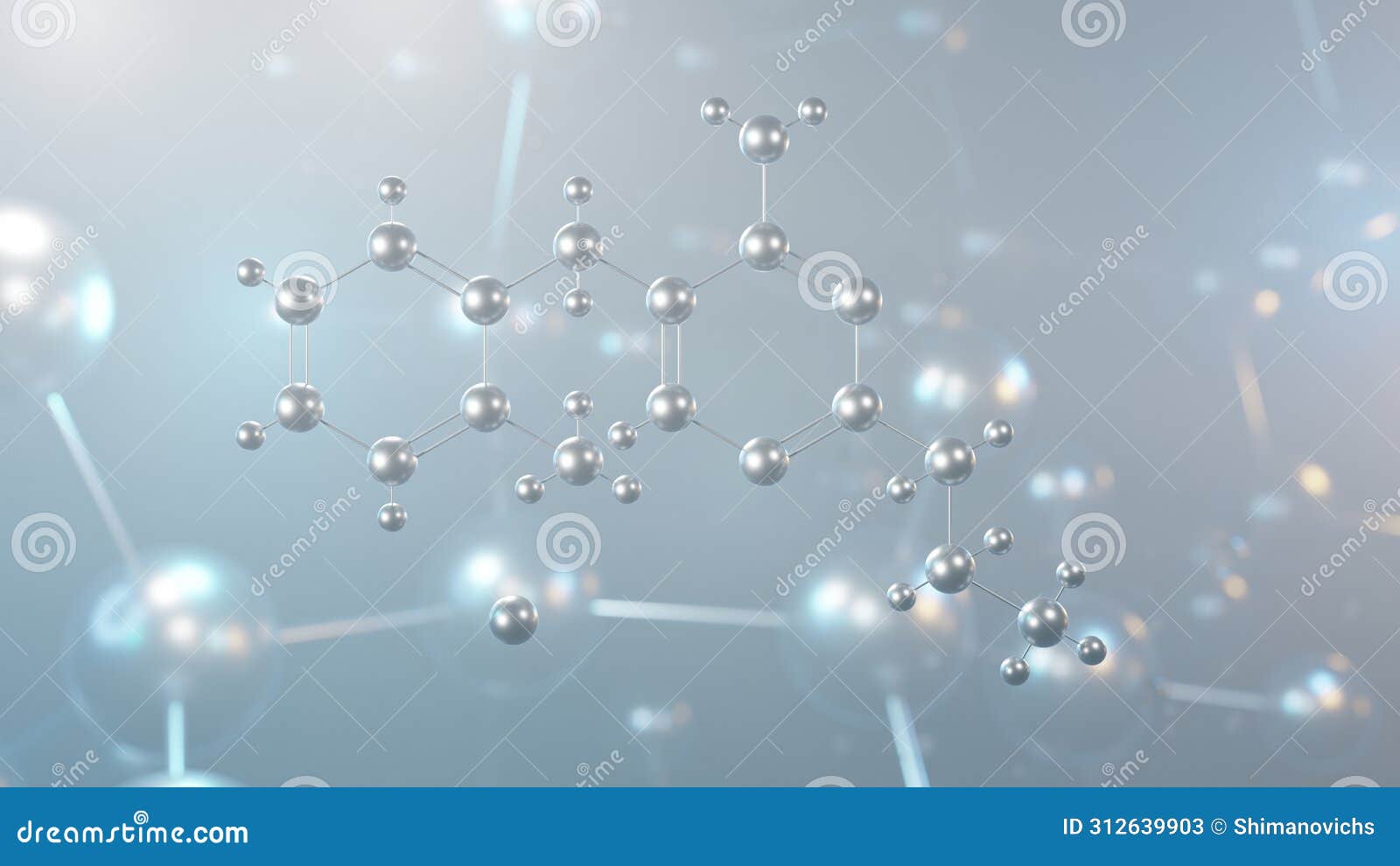 Amprolium Molecular Structure, 3d Model Molecule, Coccidiostat ...