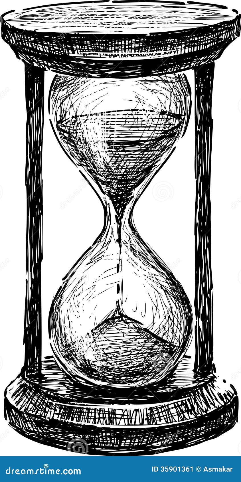 Ampulheta ilustração do vetor. Ilustração de objeto, countdown - 35901361