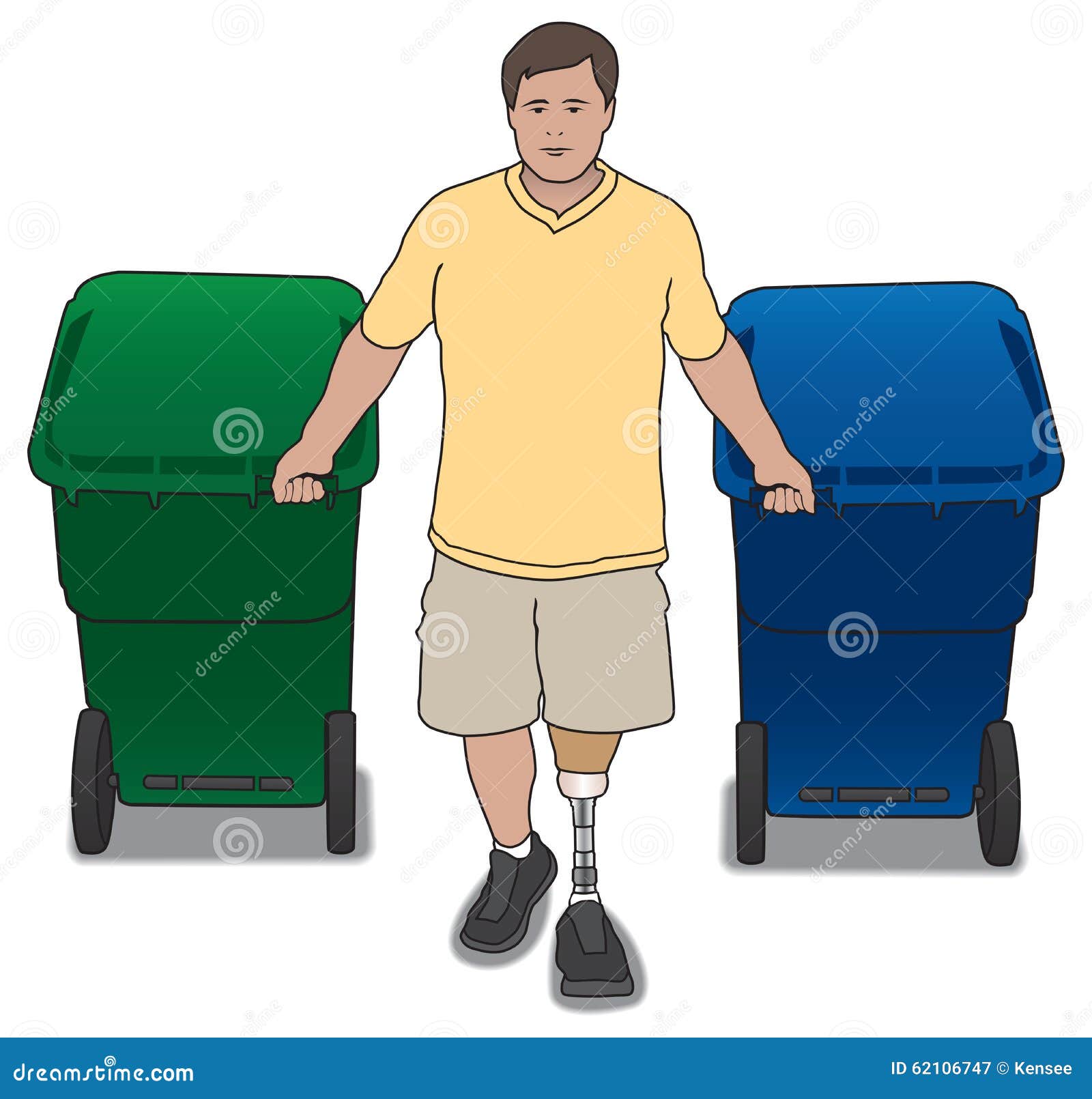 Trash Cans. Garbage Bins For Recycling. Separate Garbage Collection ...