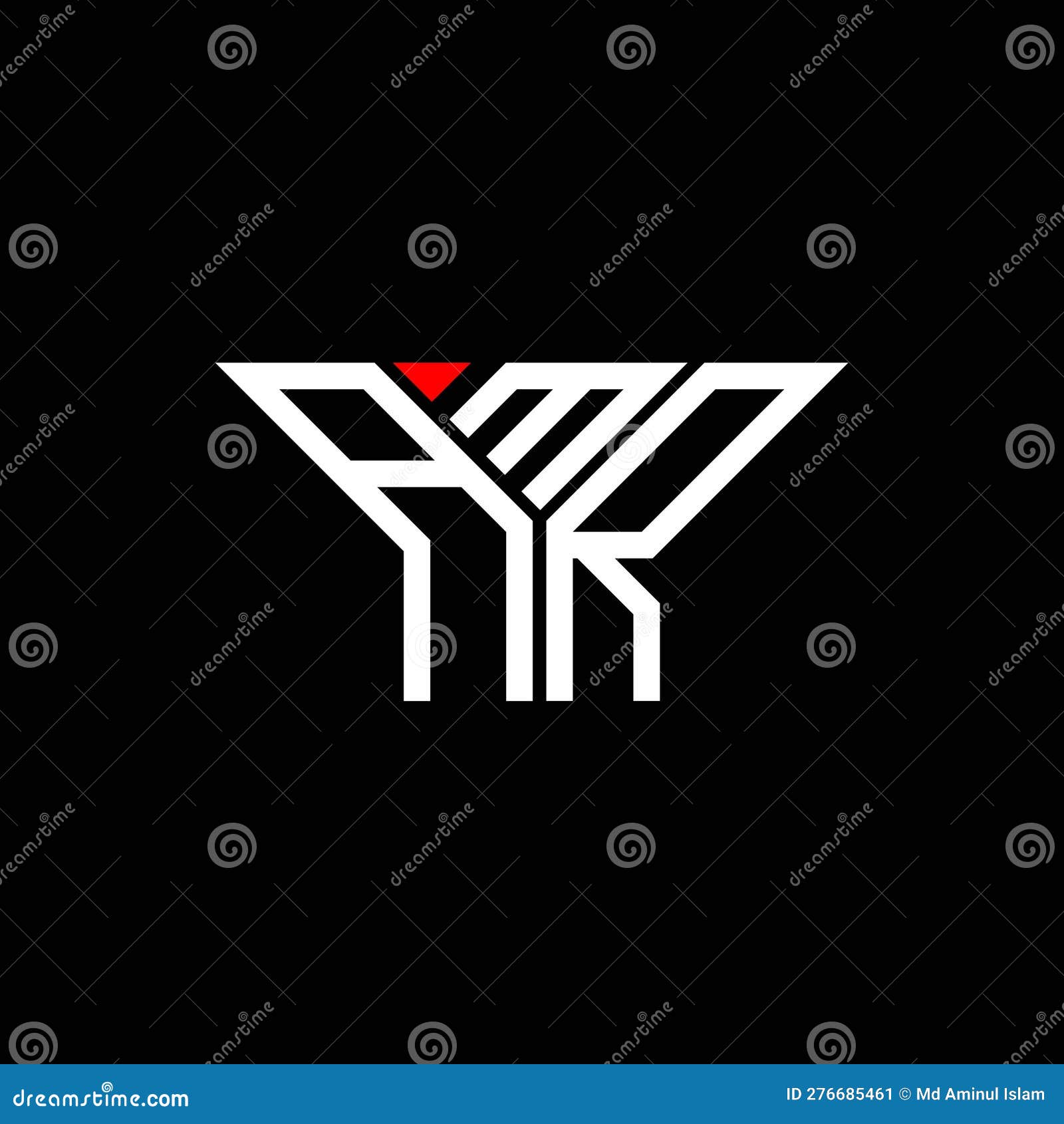 AMR Letter Logo Creative Design with Vector Graphic, AMR Stock Vector ...