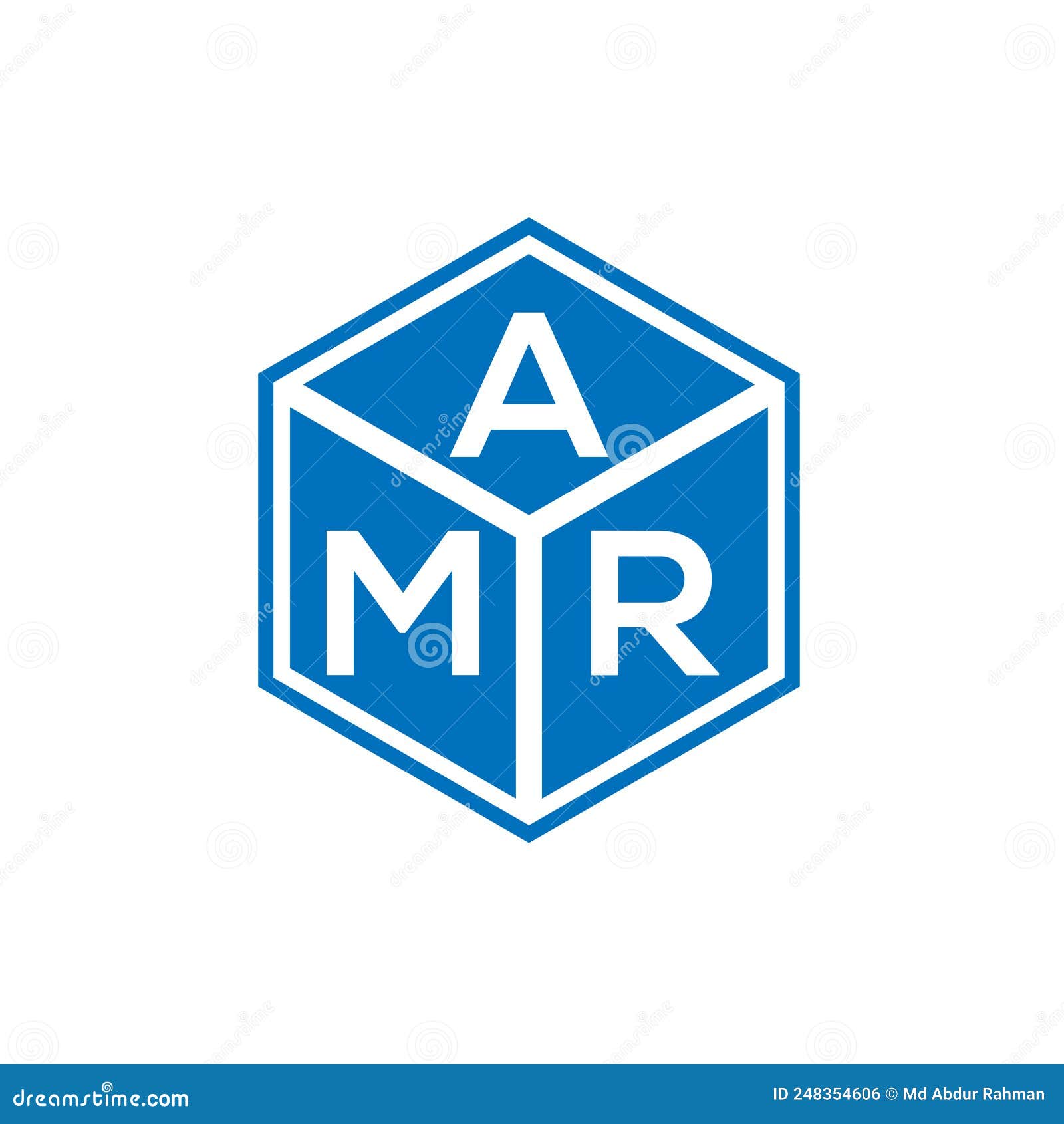 AMR Letter Logo Design On Black Background. AMR Creative Initials ...
