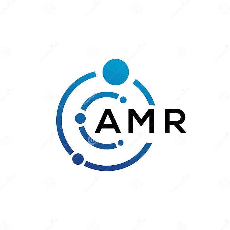 AMR Letter Logo Design on Black Background. AMR Creative Initials ...