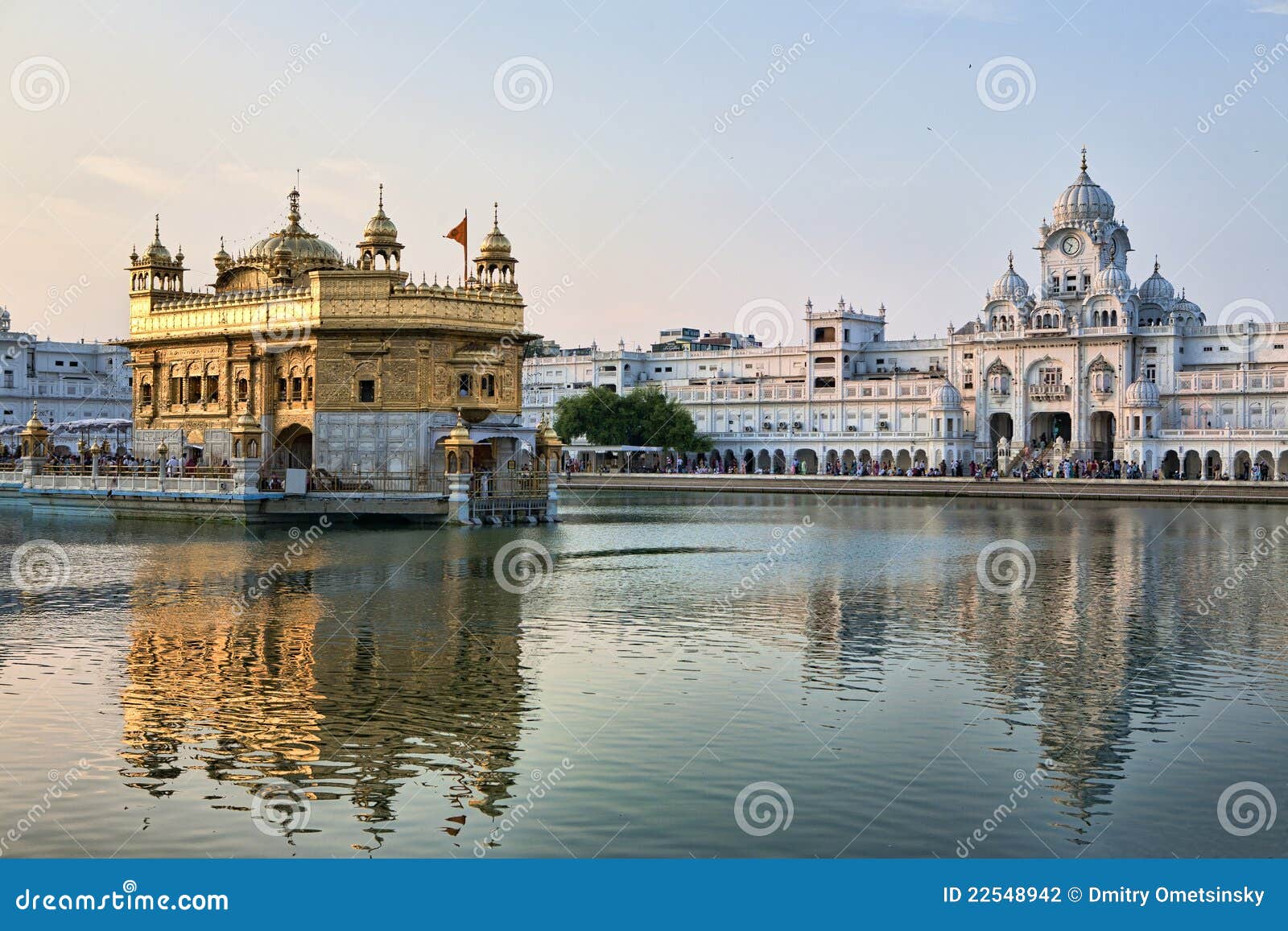 Sikh Golden Temple Dome, Blue Sky Thailand. Stock Photography ...