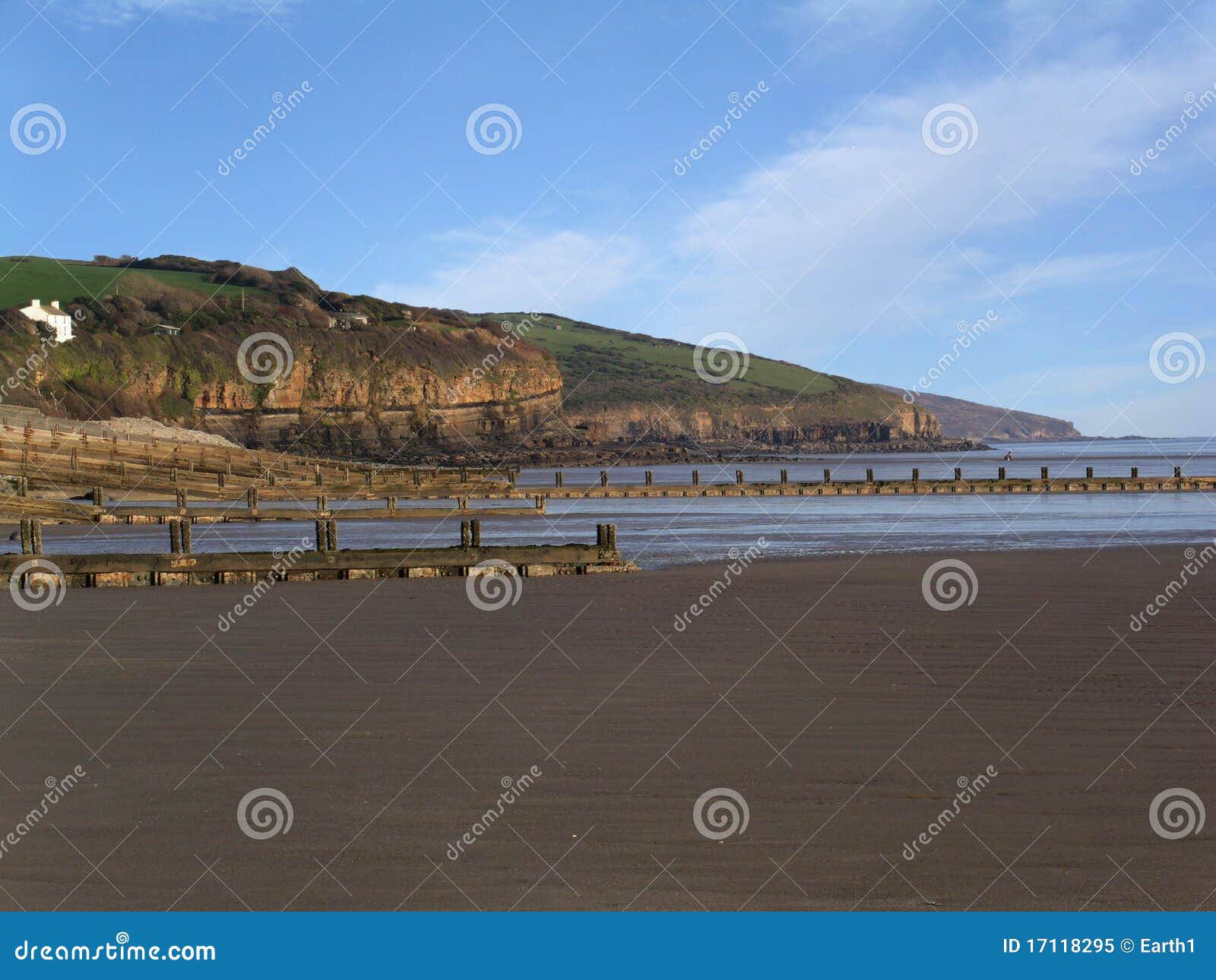 Amroth Beach stock image. Image of sandy, cliffs, wallpaper - 17118295