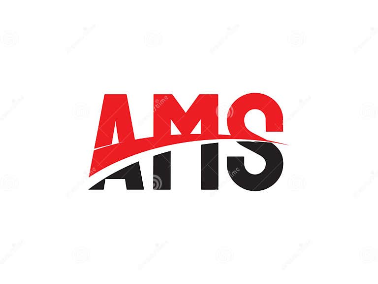 AMS Letter Initial Logo Design Vector Illustration Stock Vector ...