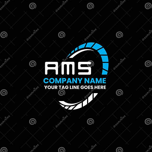 AMS Letter Logo Creative Design with Vector Graphic, AMS Stock Vector ...
