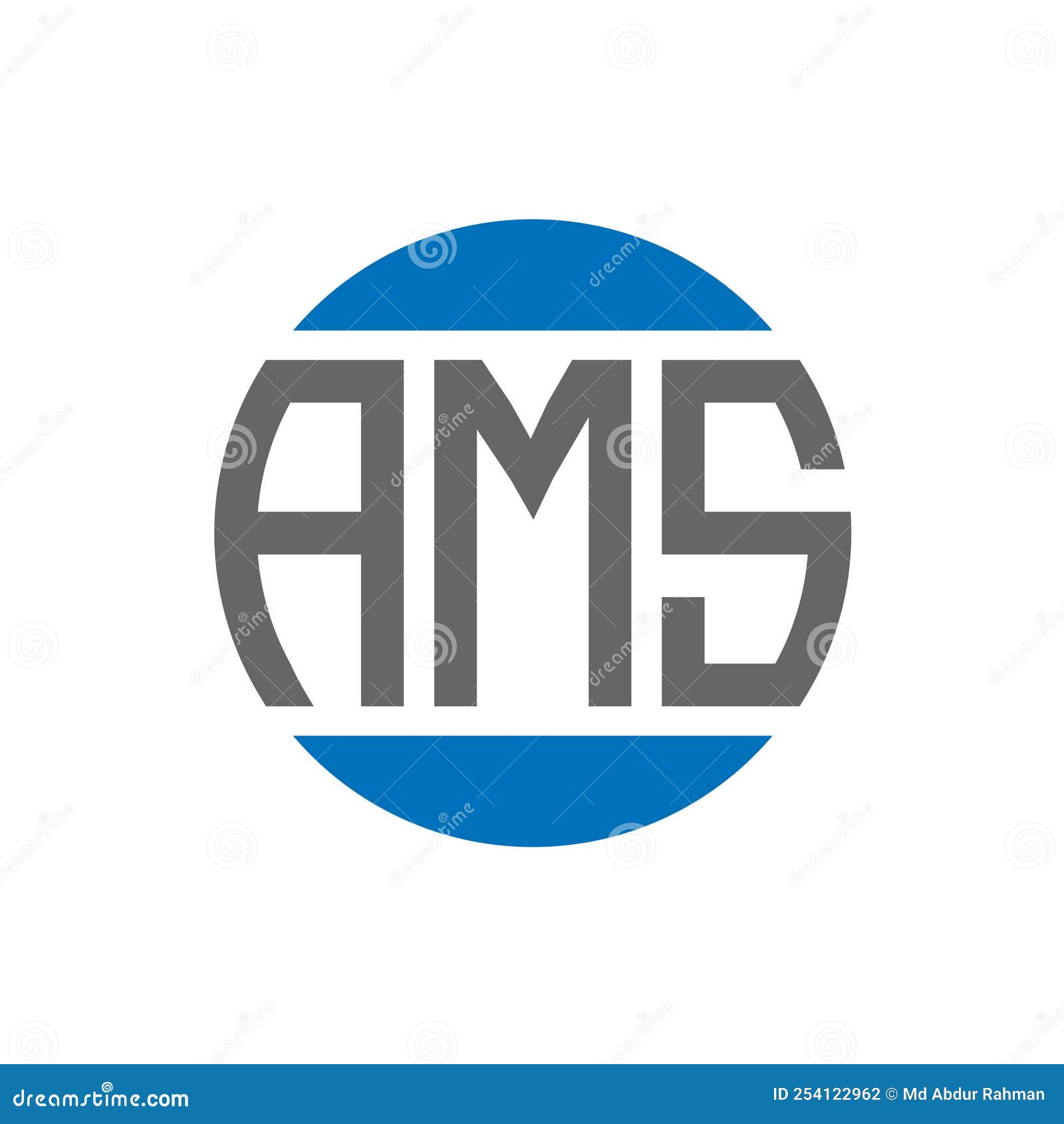 AMS Letter Logo Design on White Background. AMS Creative Initials ...