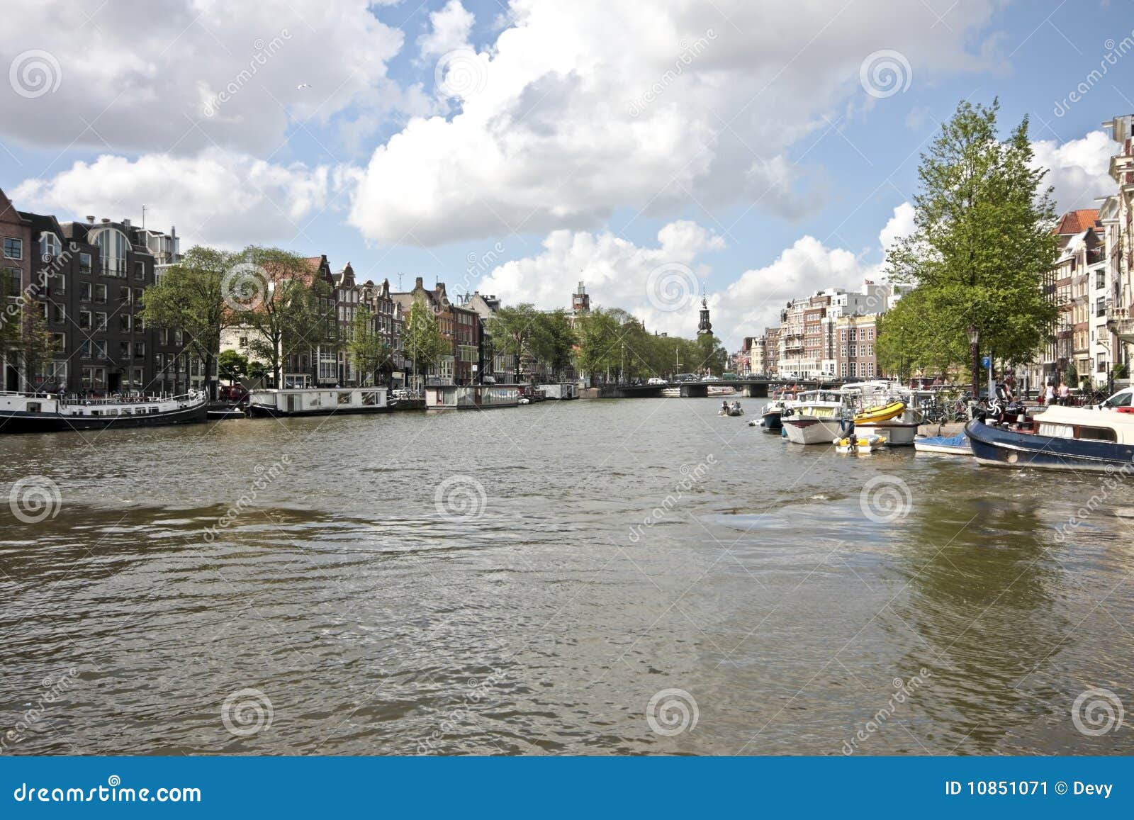 Amstel River in Amsterdam Netherlands Stock Image - Image of cruiseboat ...