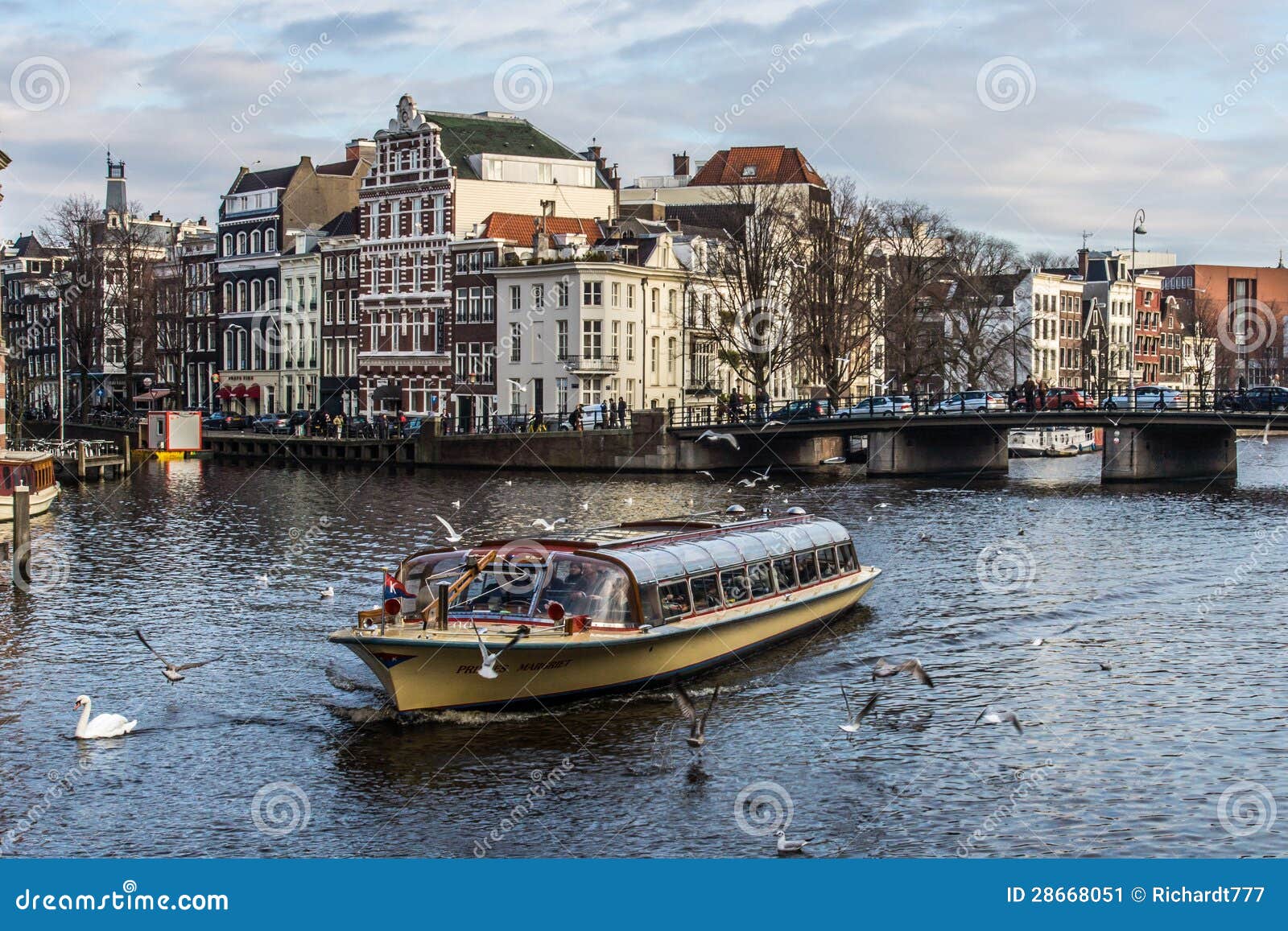 Amsterdam Boat Tour Editorial Photo - Image: 28668051