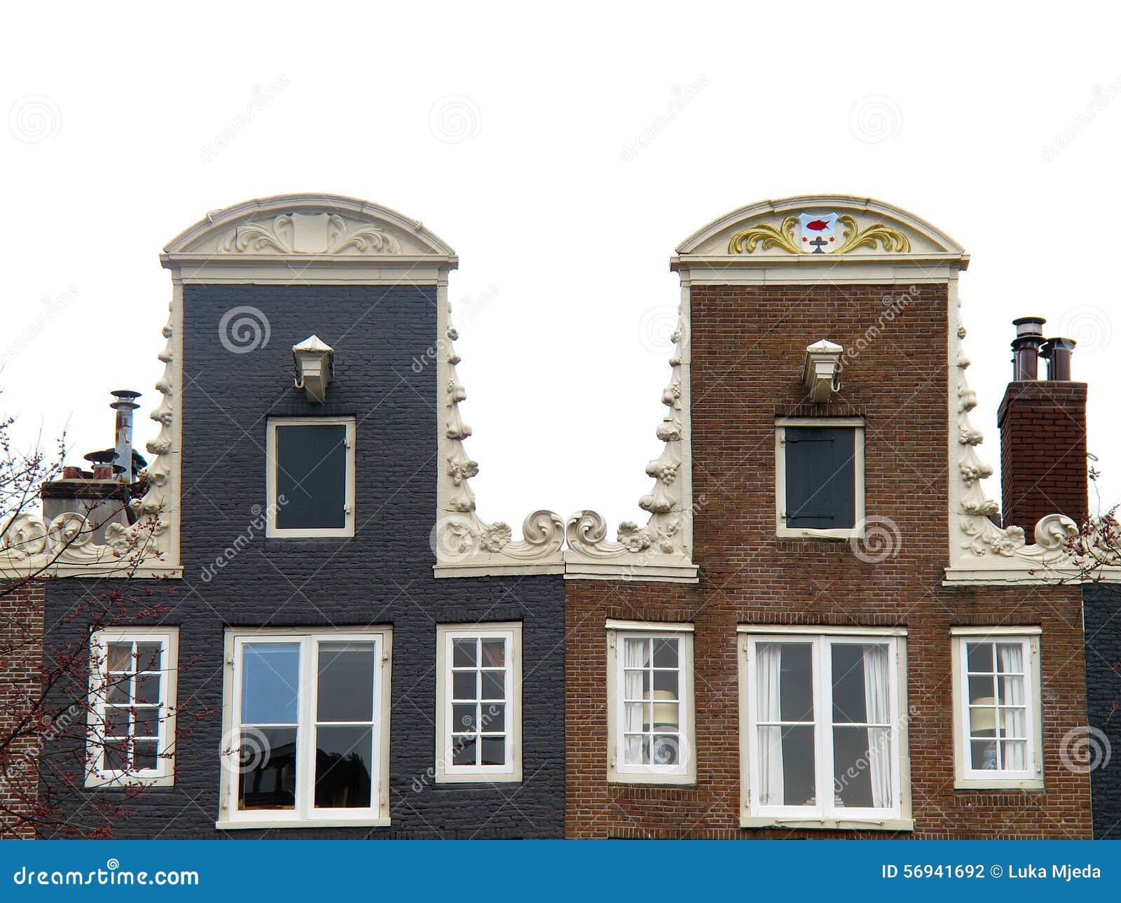 Amsterdam Brick Houses 0996 Editorial Photography - Image of amsterdam ...