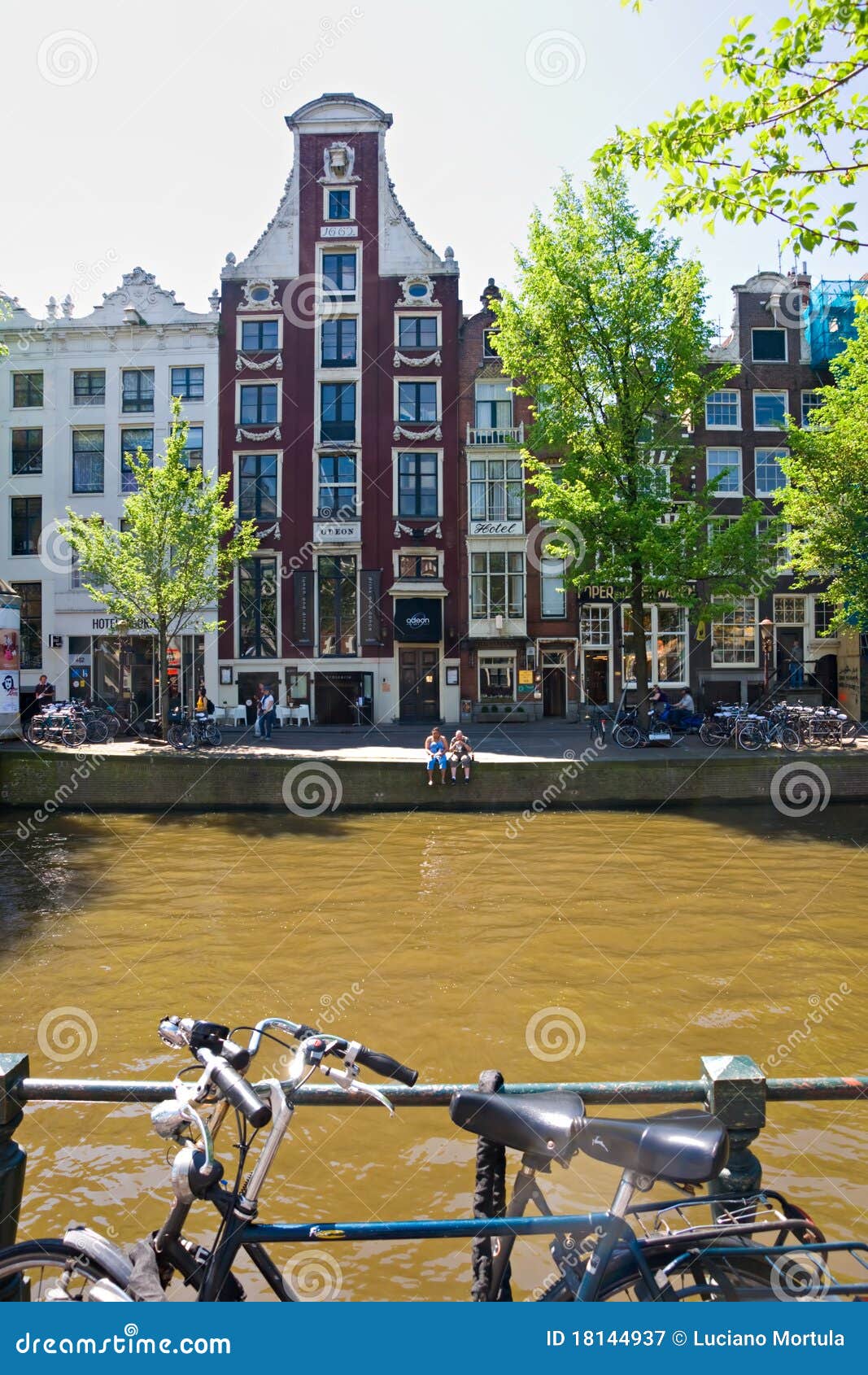 The Amsterdam canal system editorial photography. Image of pulley ...