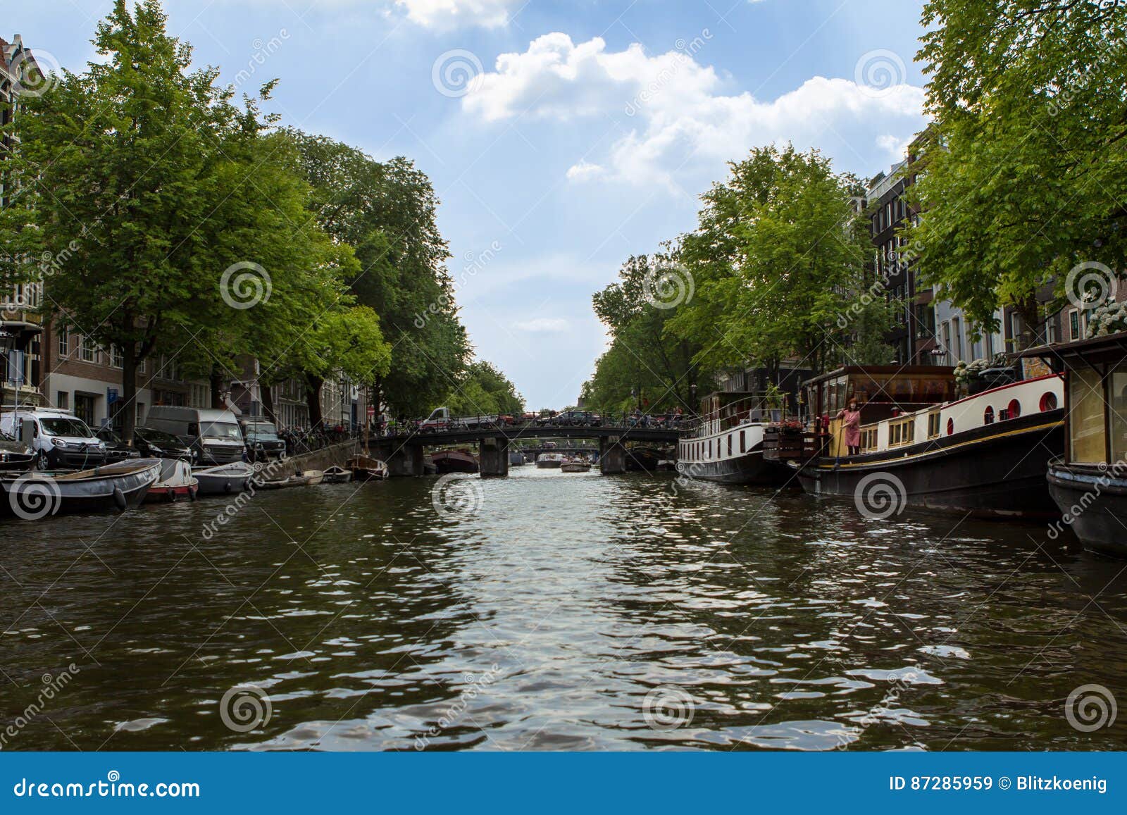 Amsterdam canal stock image. Image of river, dutch, culture - 87285959