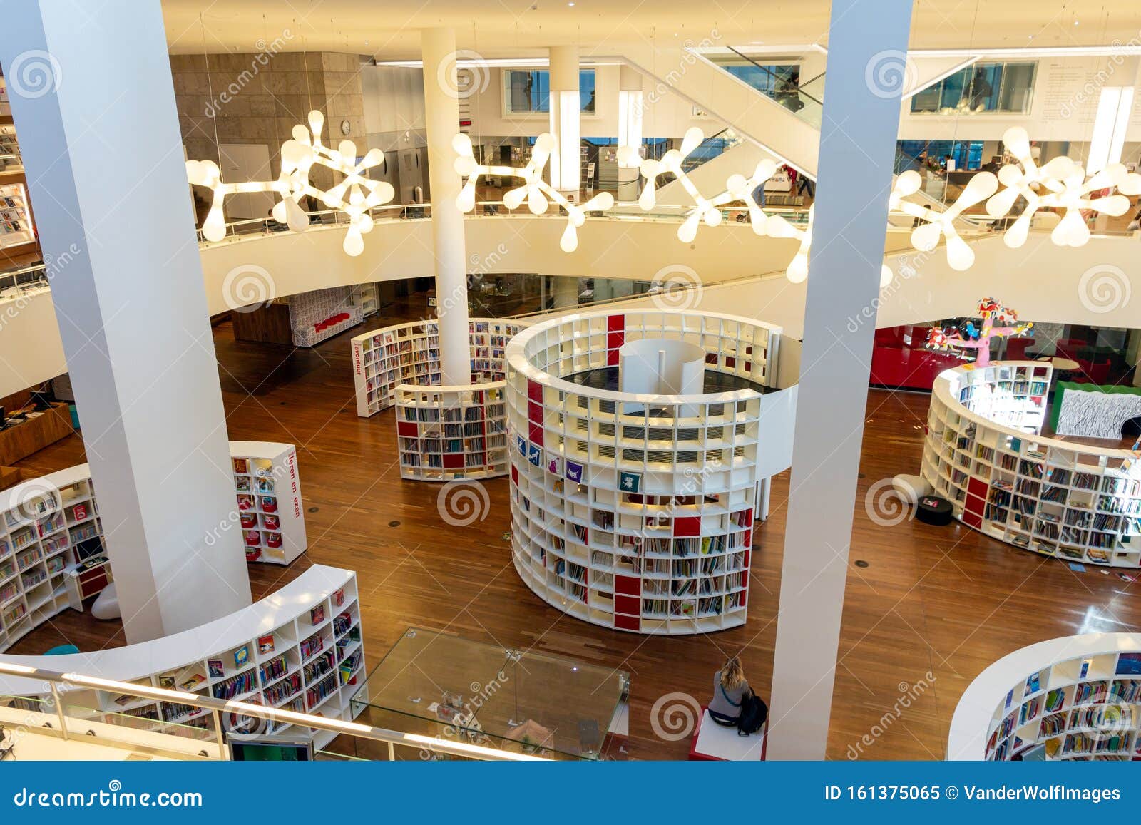 Amsterdam Central Library editorial image. Image of inside - 161375065