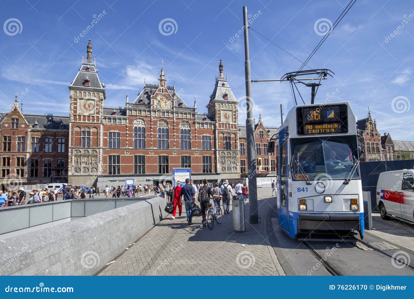 Amsterdam Central Train Station Editorial Image - Image of cable ...