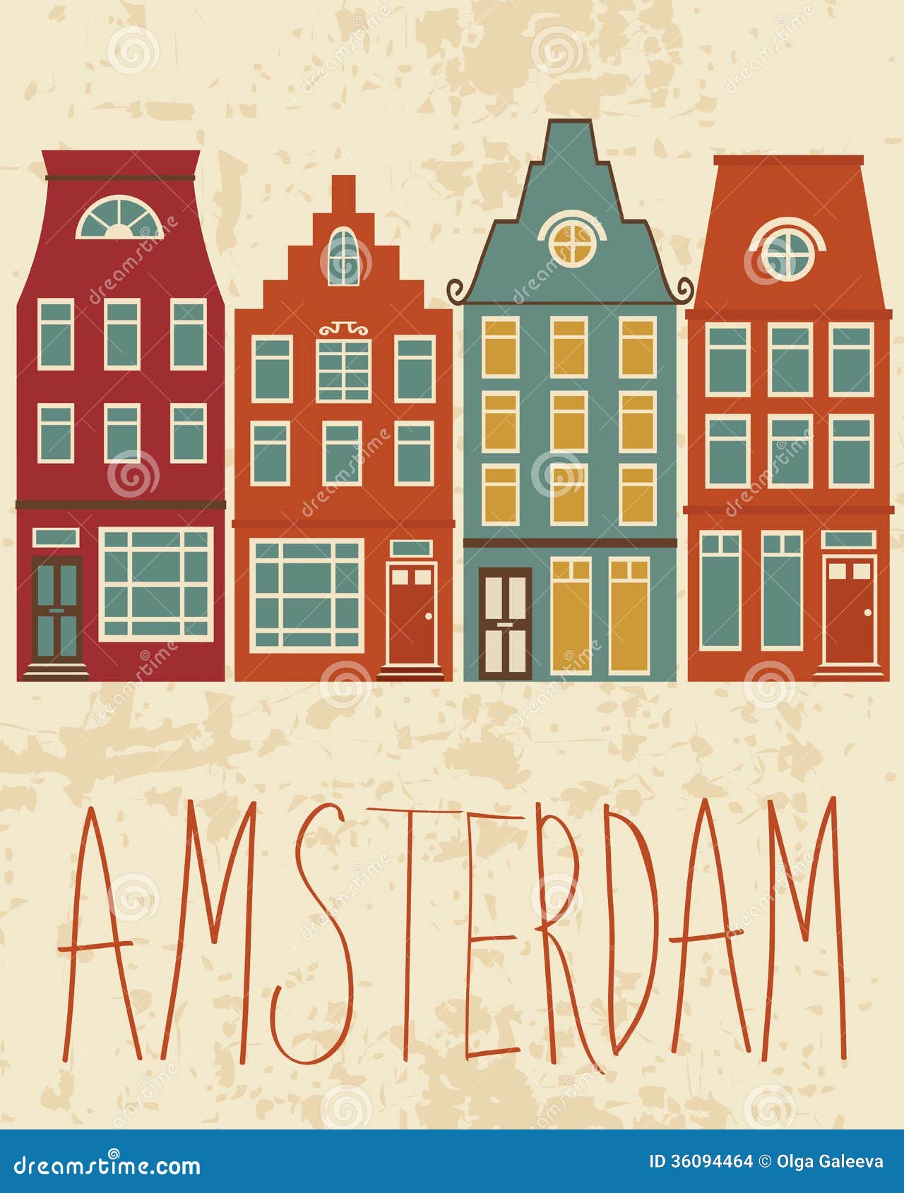 Amsterdam city stock vector. Illustration of cityscape - 36094464