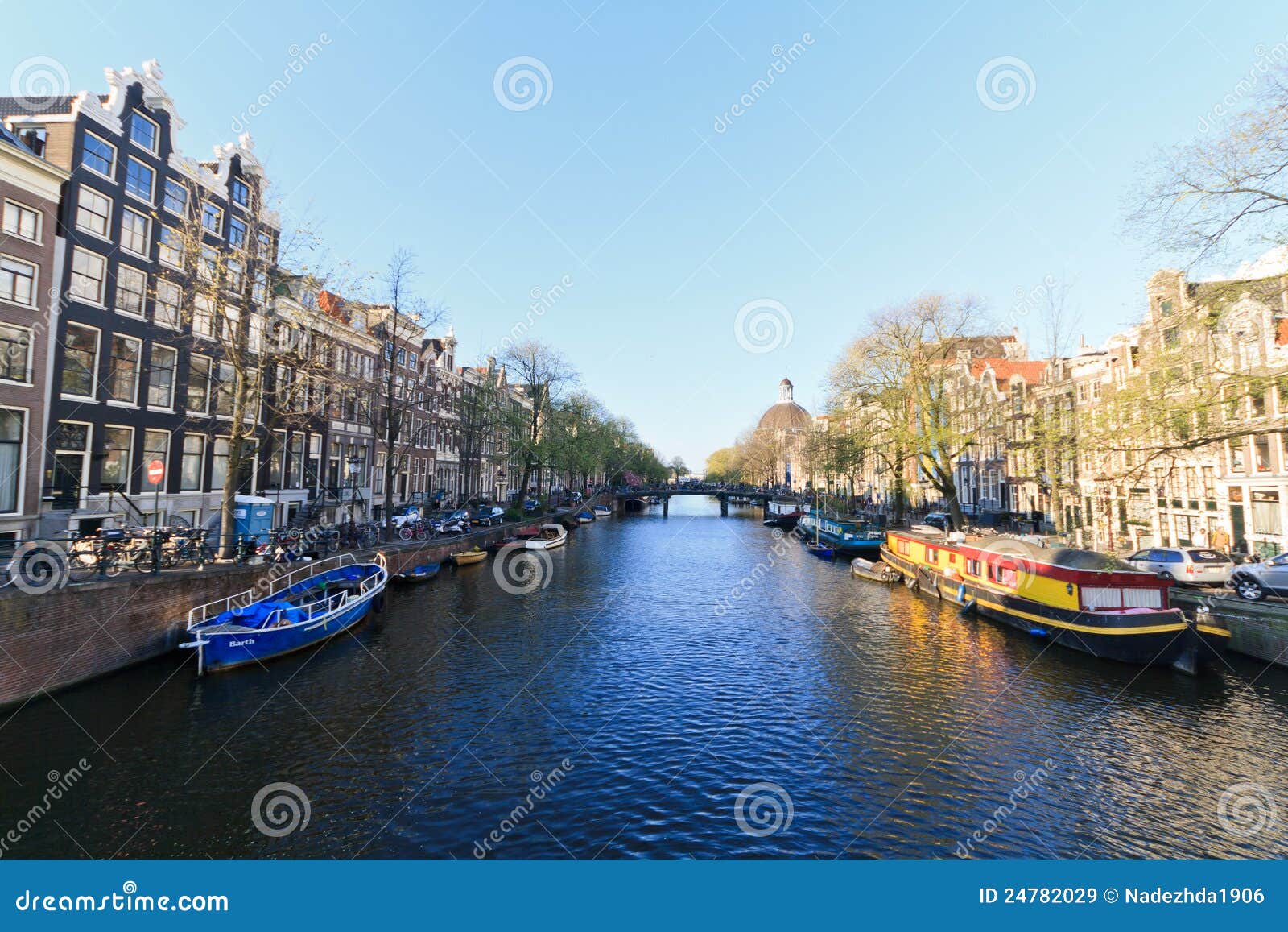 Amsterdam city view editorial stock image. Image of europe - 24782029