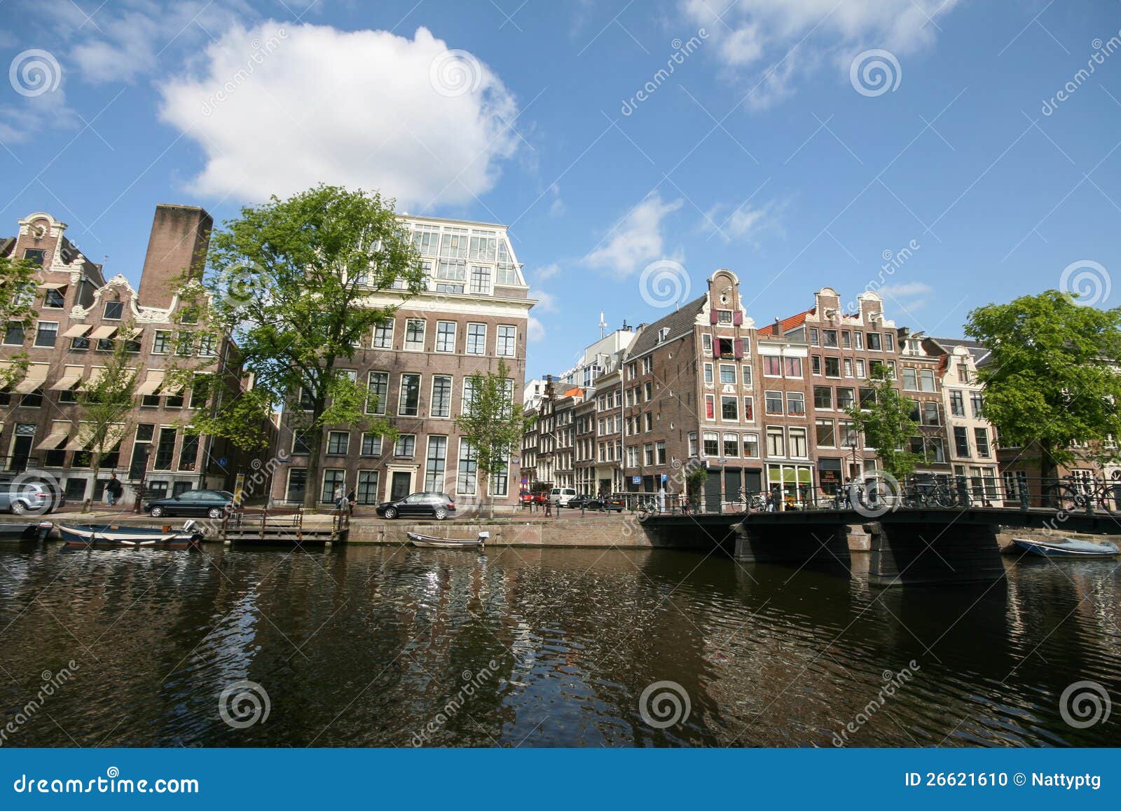 Amsterdam city view stock photo. Image of exterior, city - 26621610