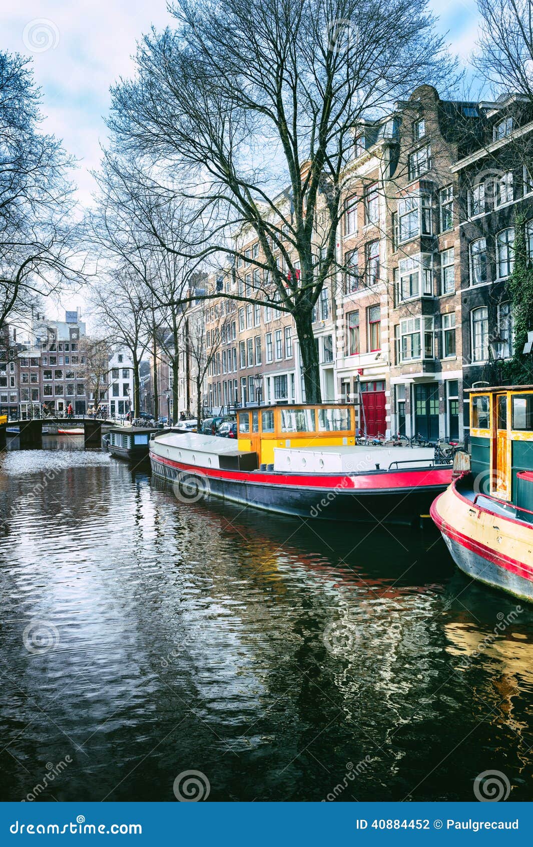 Amsterdam cityscape stock photo. Image of narrow, blue - 40884452