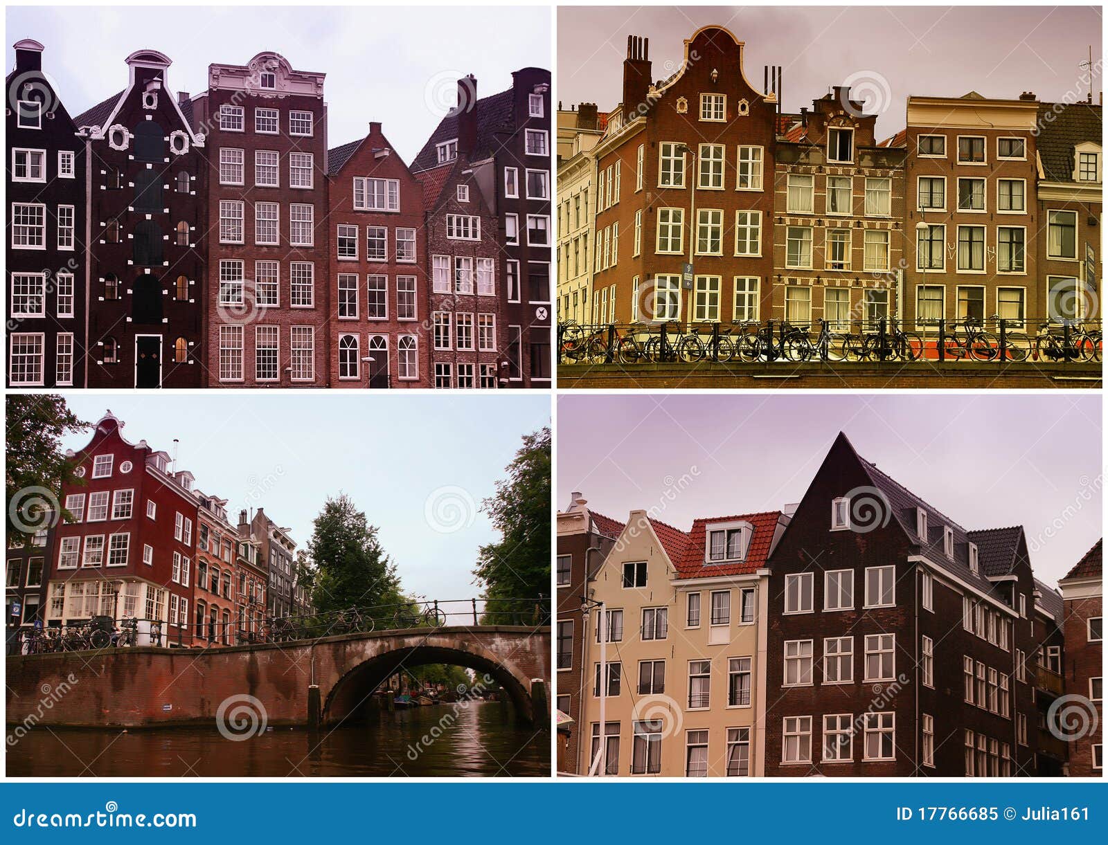 Amsterdam collage stock image. Image of river, amster - 17766685