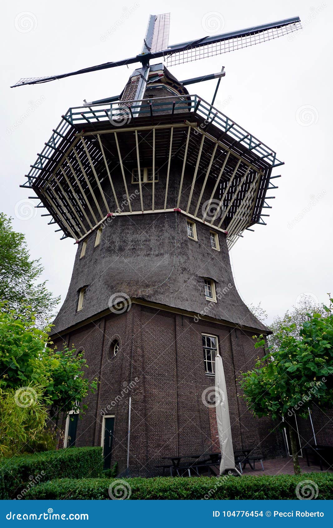 Holland, Amsterdam, the De Gooyer Mill Stock Photo - Image of monument ...
