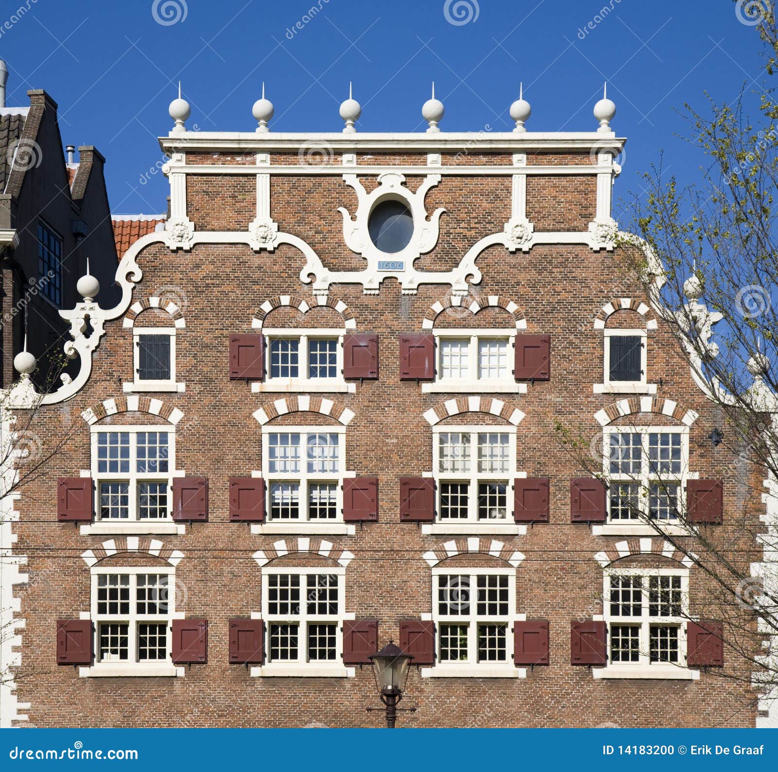 Amsterdam houses stock photo. Image of netherlands, golden - 14183200