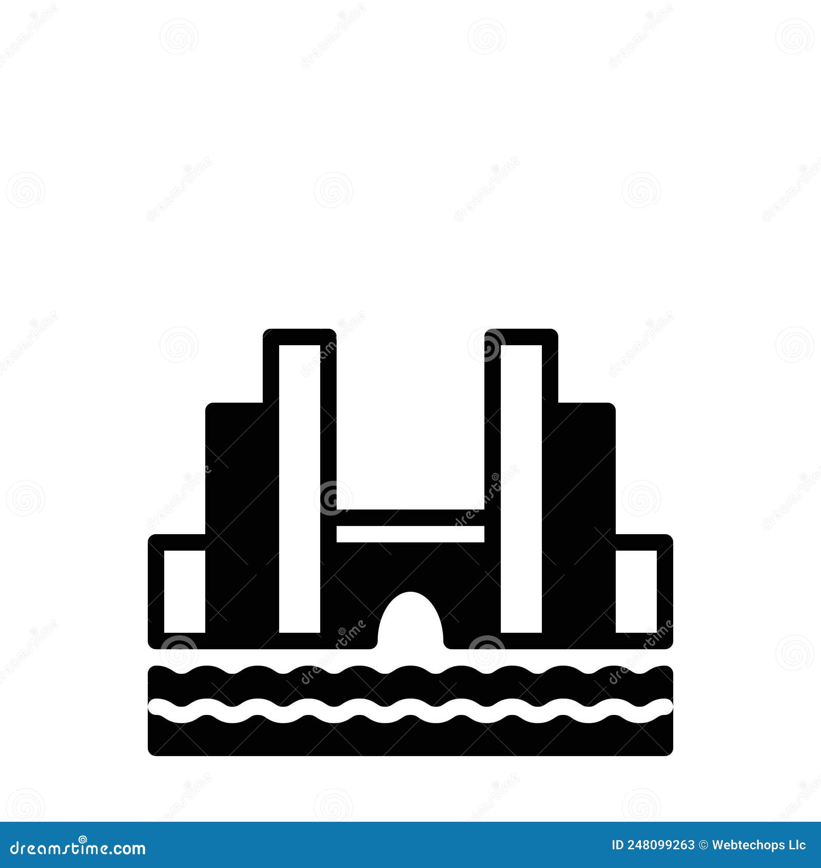 Black Solid Icon for Amsterdam, Building and Bridge Stock Vector ...