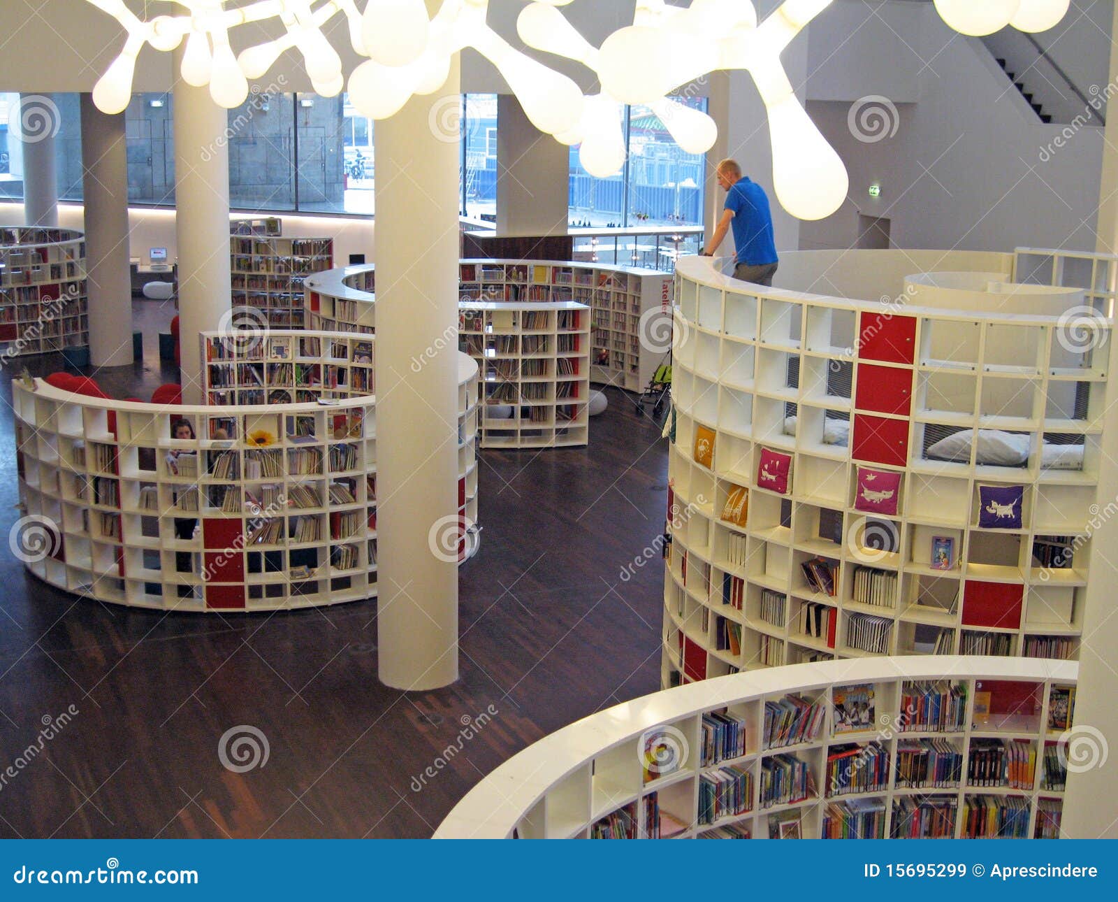 Amsterdam Library editorial stock image. Image of shelves - 15695299