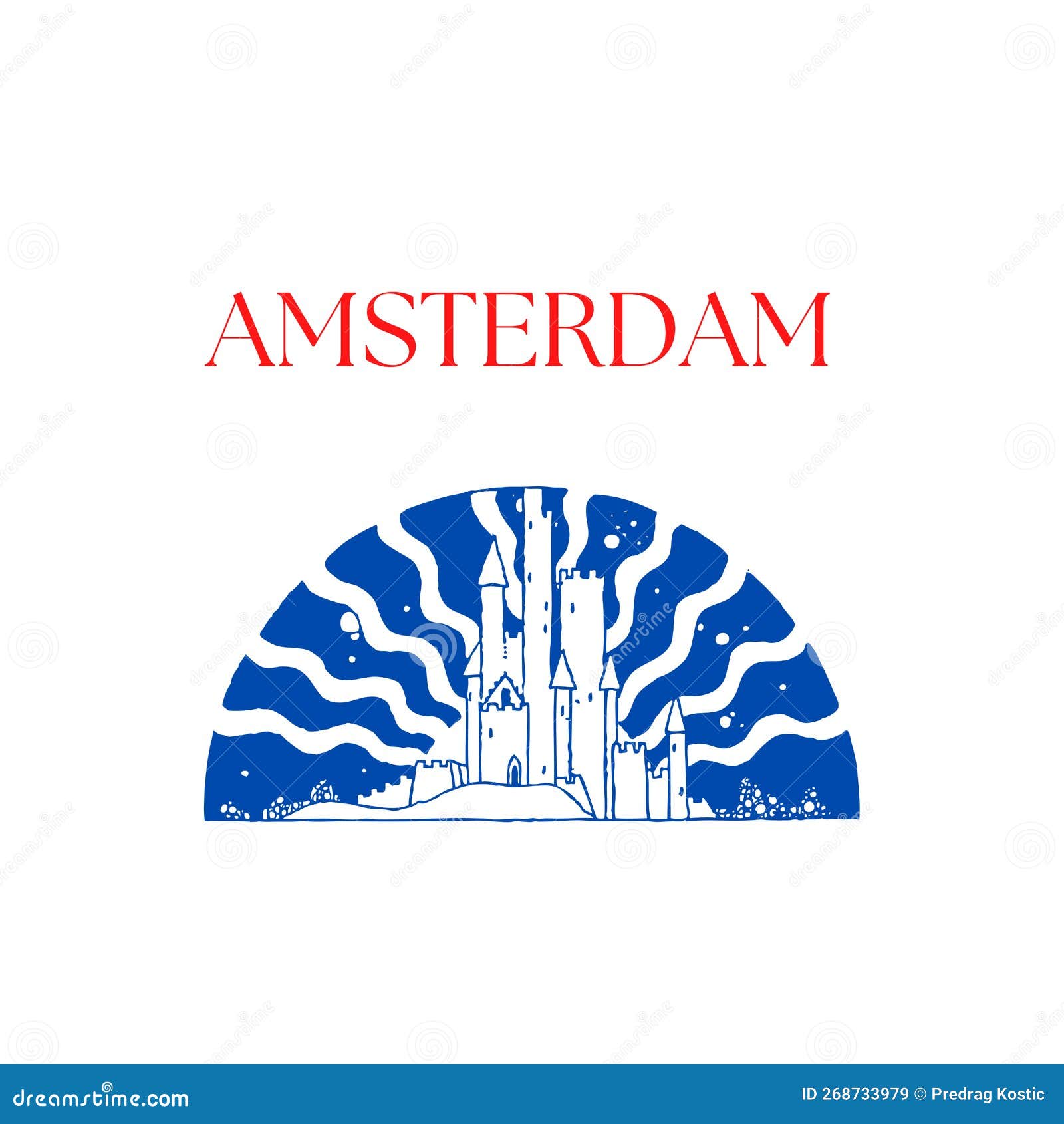 Amsterdam logo stock illustration. Illustration of logo - 268733979