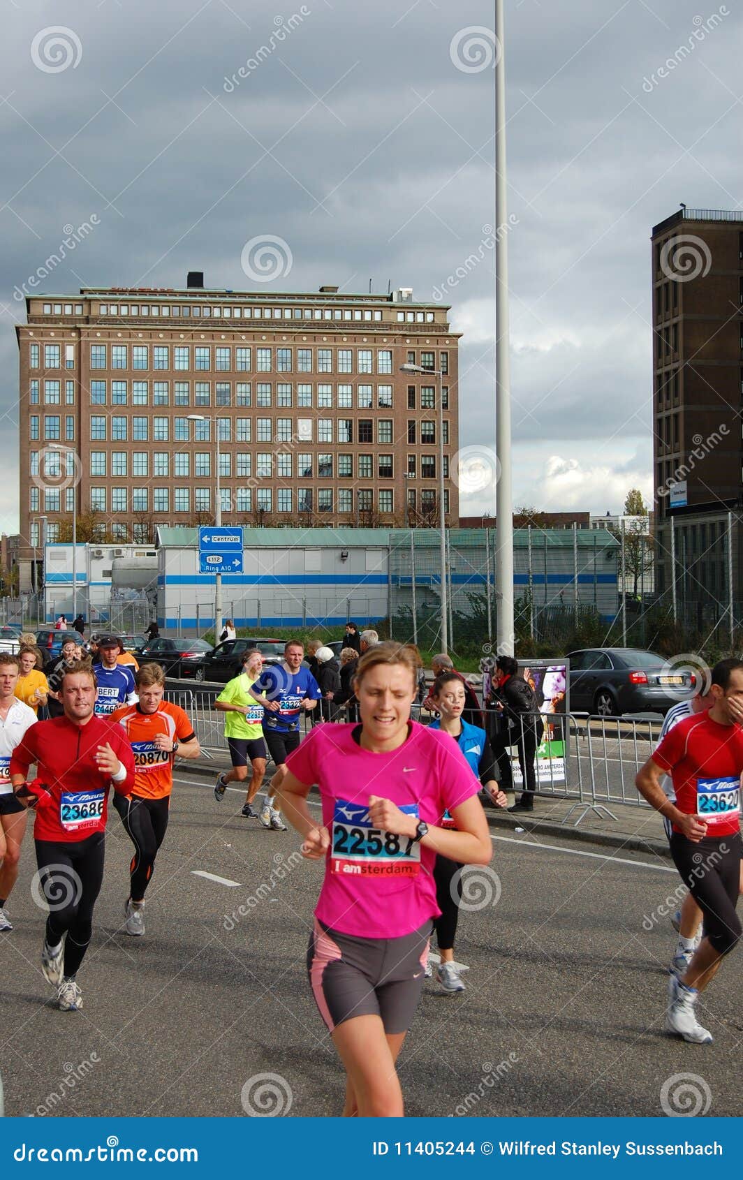 Amsterdam Marathon, People Running Editorial Stock Image - Image of ...