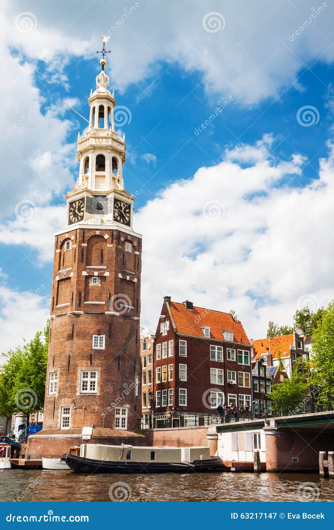 Amsterdam, Netherland - Coin Tower (Munttoren) in the Centre of ...