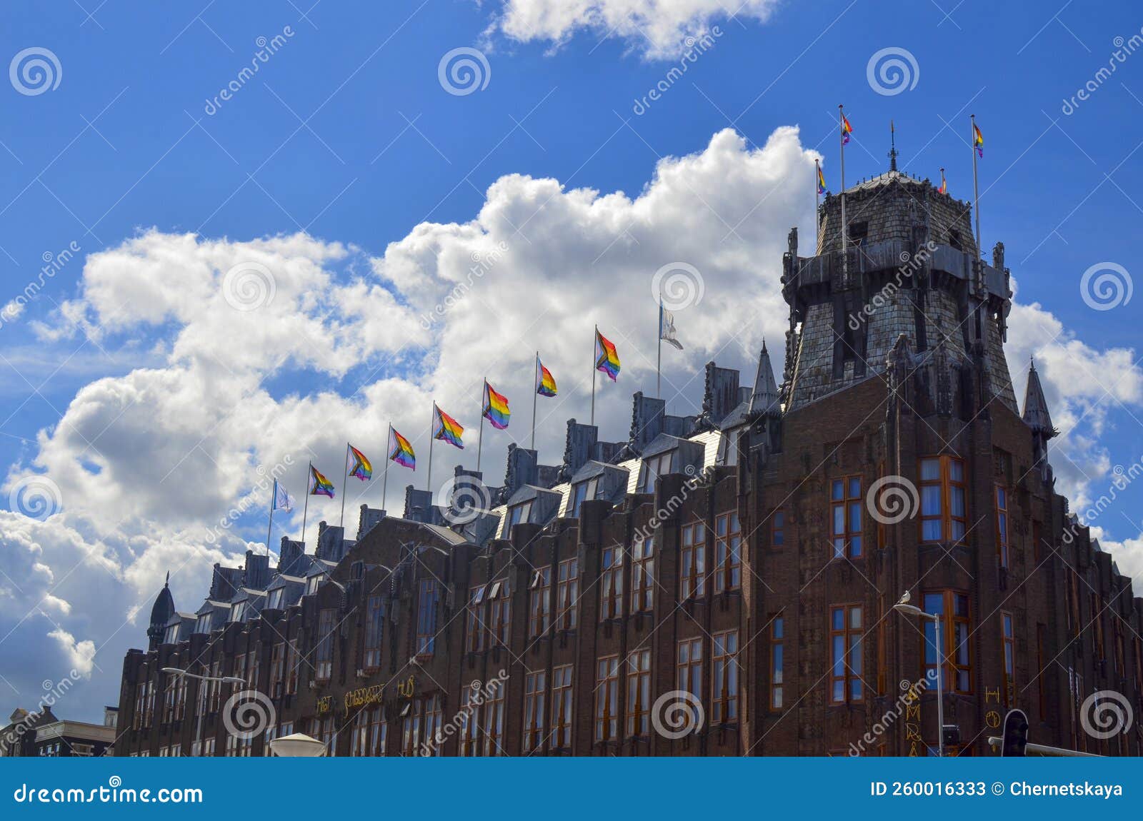 AMSTERDAM, NETHERLANDS - AUGUST 06, 2022: Bright Rainbow LGBT Pride ...