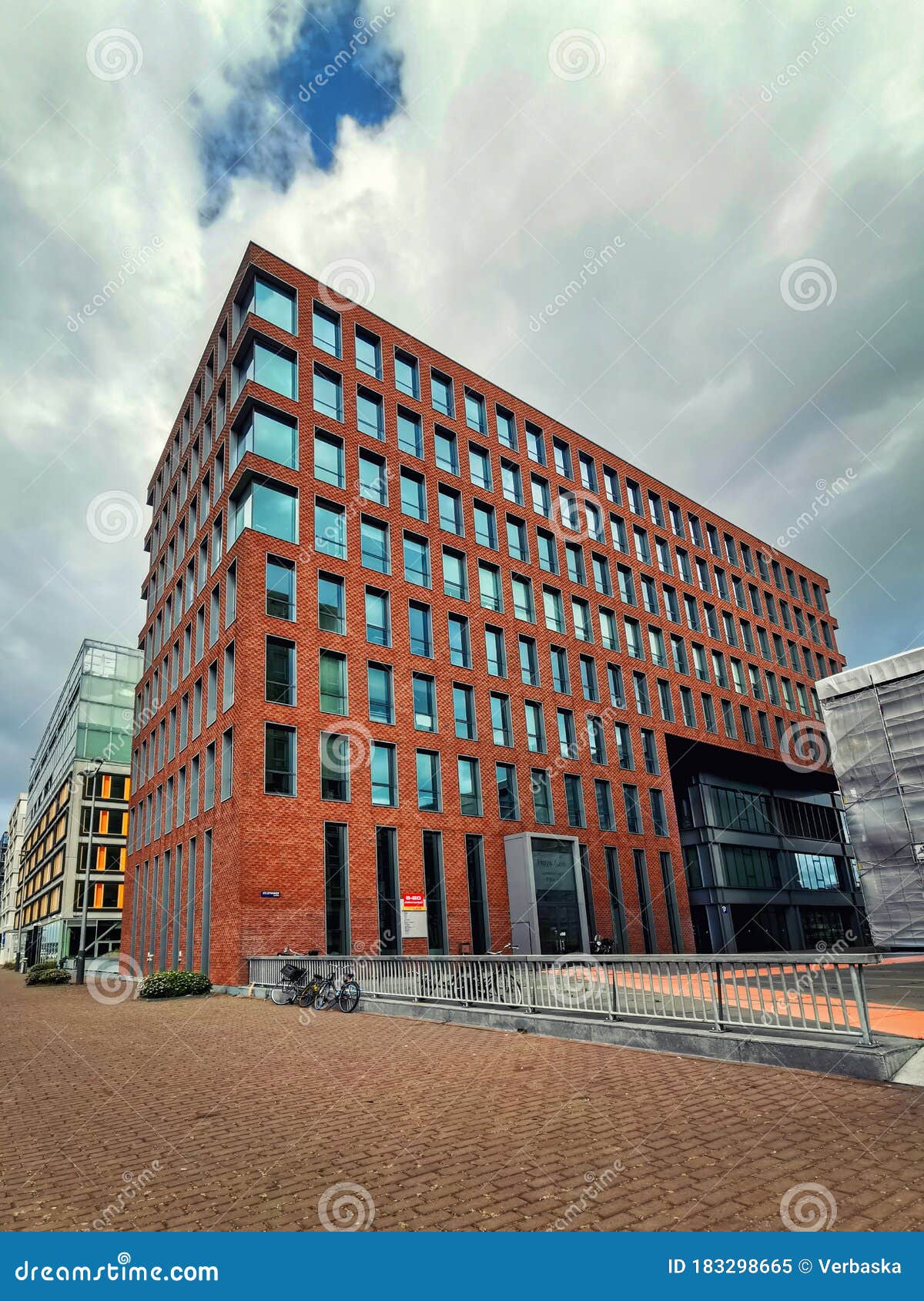 The Business District in Amsterdam Located at Jollemanhof Street ...