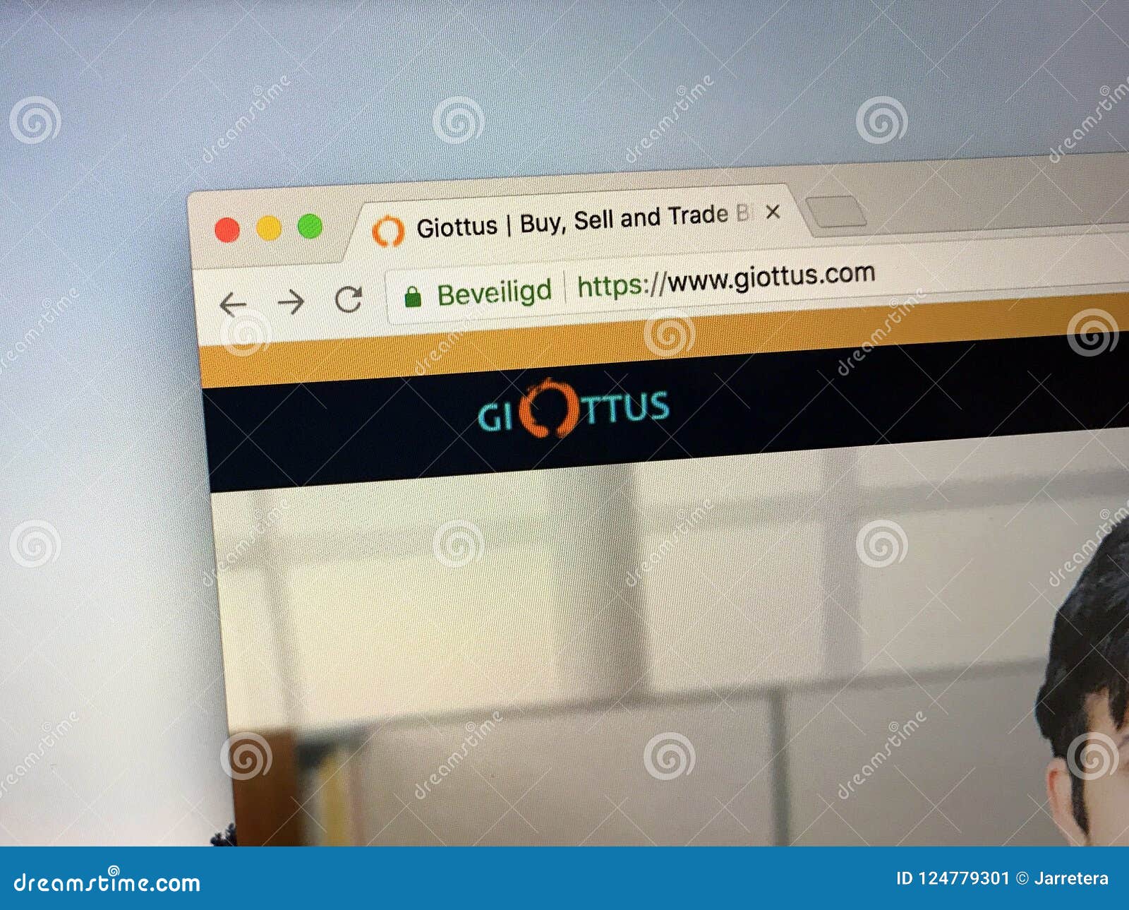 Homepage of Giottus editorial photo. Image of internet - 124779301