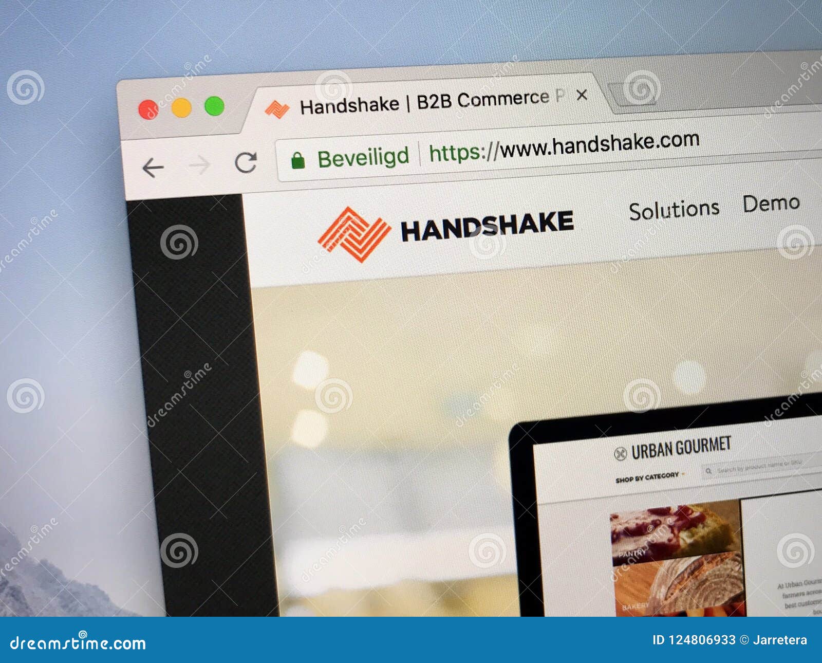 Homepage of the Handshake Platform Editorial Stock Photo - Image of ...