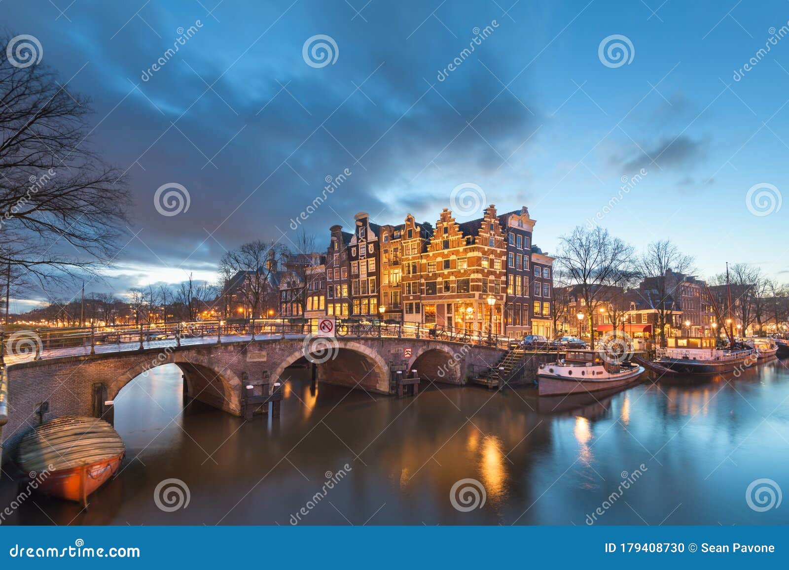 Amsterdam, Netherlands Bridges and Canals Editorial Image - Image of ...