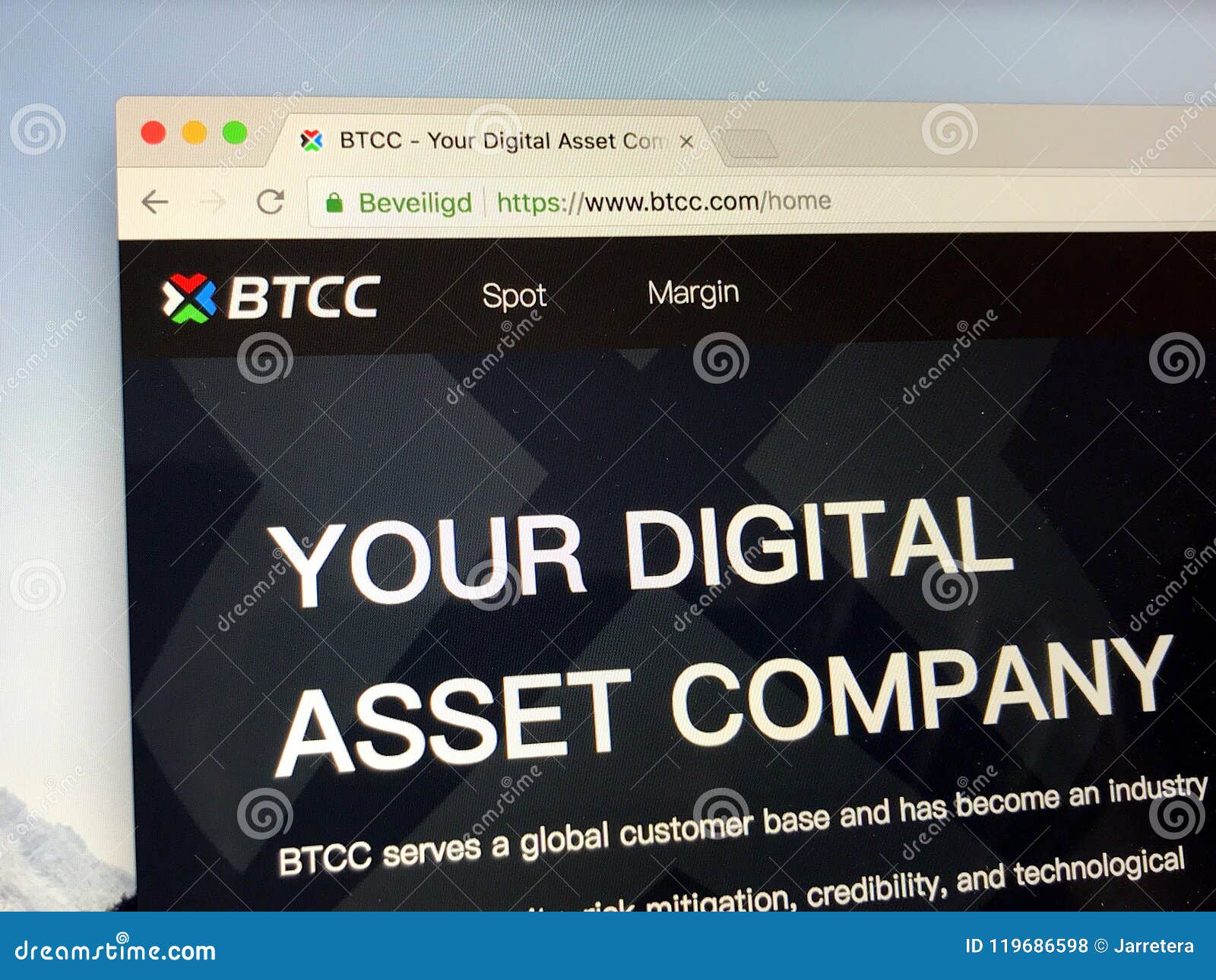 Homepage of BTCC editorial stock photo. Image of sign - 119686598